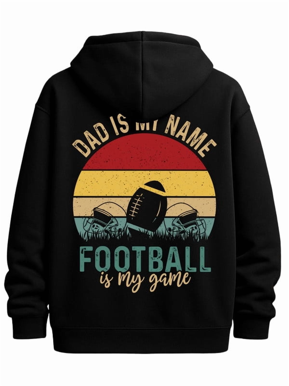Dad's Football Game sweatshirt for men regular fit black sweatshirt ...