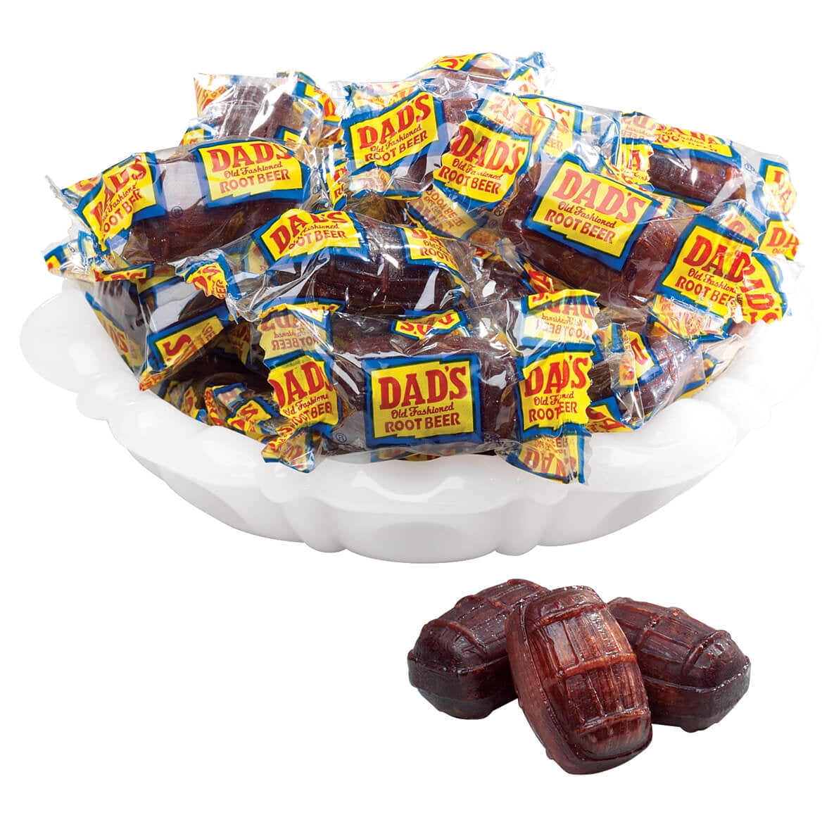 Root Beer Individually Wrapped Old Fashioned Barrel Candy, 14 oz ...