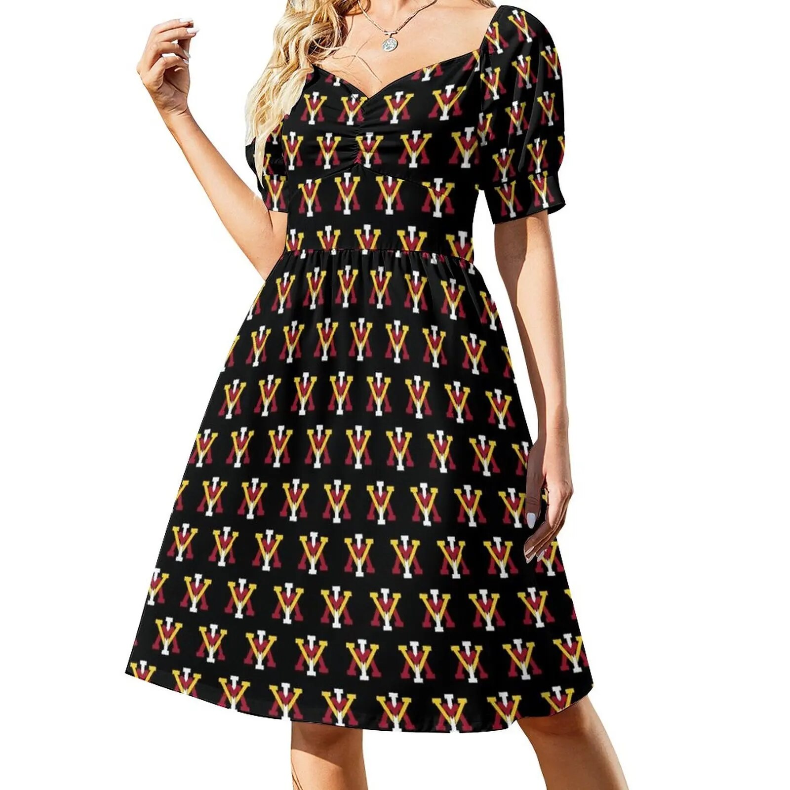 Dad was a VMI KEYDET Pattern Dress birthday dress for women Party ...