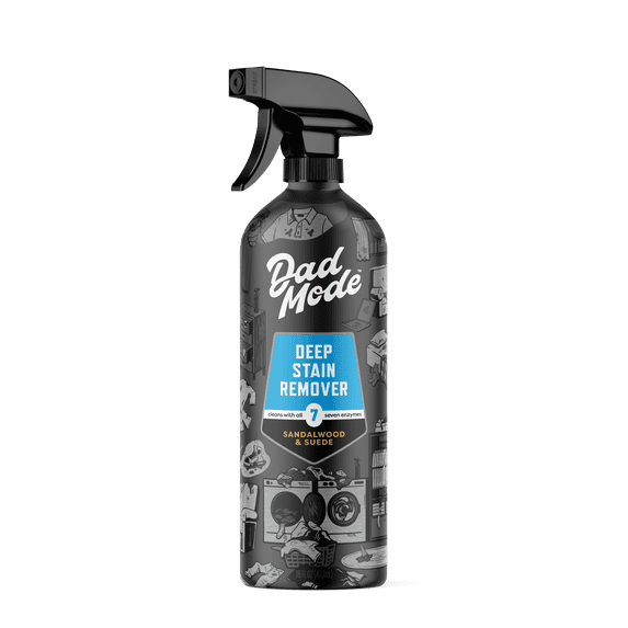 DadMode Deep Laundry Stain Remover Spray | 7-Enzyme Stain Eliminator for Clothes | Removes Sweat ...