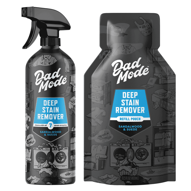 DadMode Deep Laundry Stain Remover Spray | 7-Enzyme Mess & Odor ...