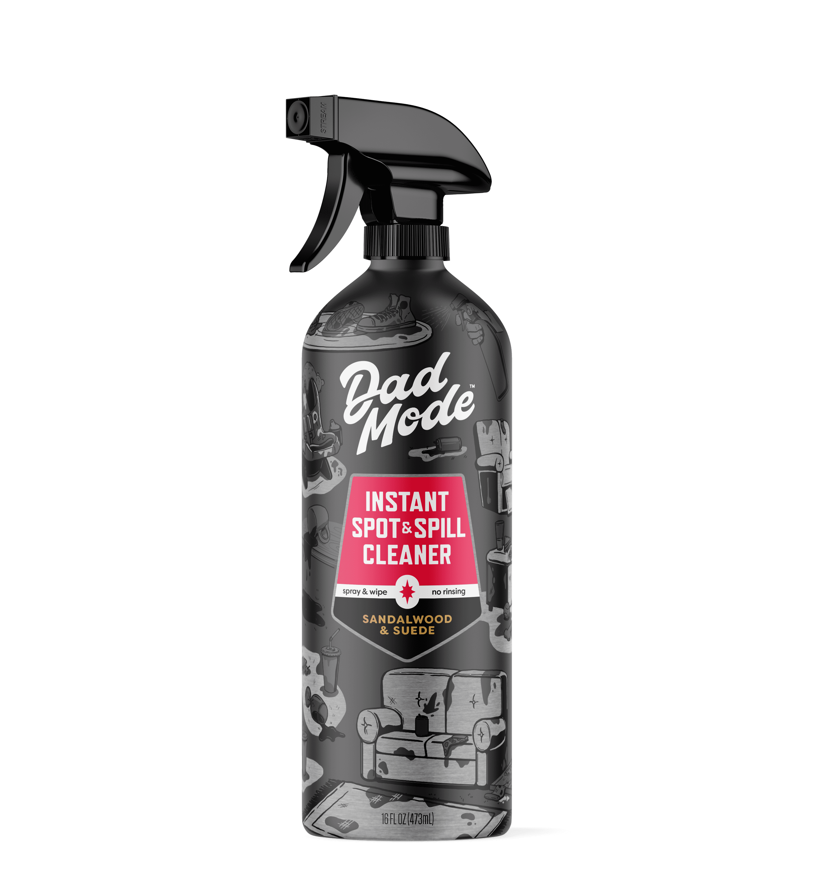 DadMode Instant Carpet & Fabric Spot Cleaner | Fast-Acting Enzyme Stain Remover | Spray Wait ...