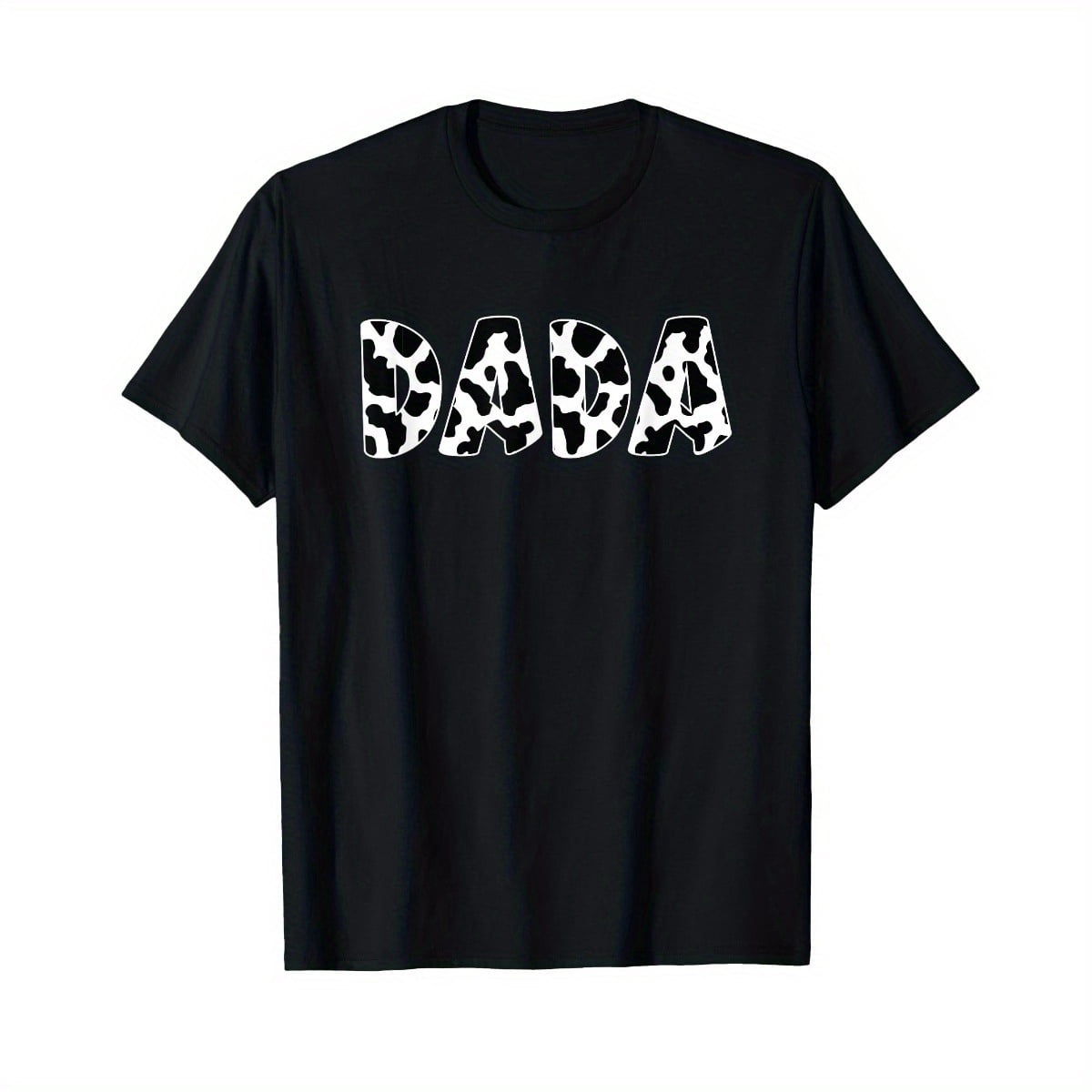 Dada Cow Print Cow Pattern Father's Day T-Shirt - Walmart.com