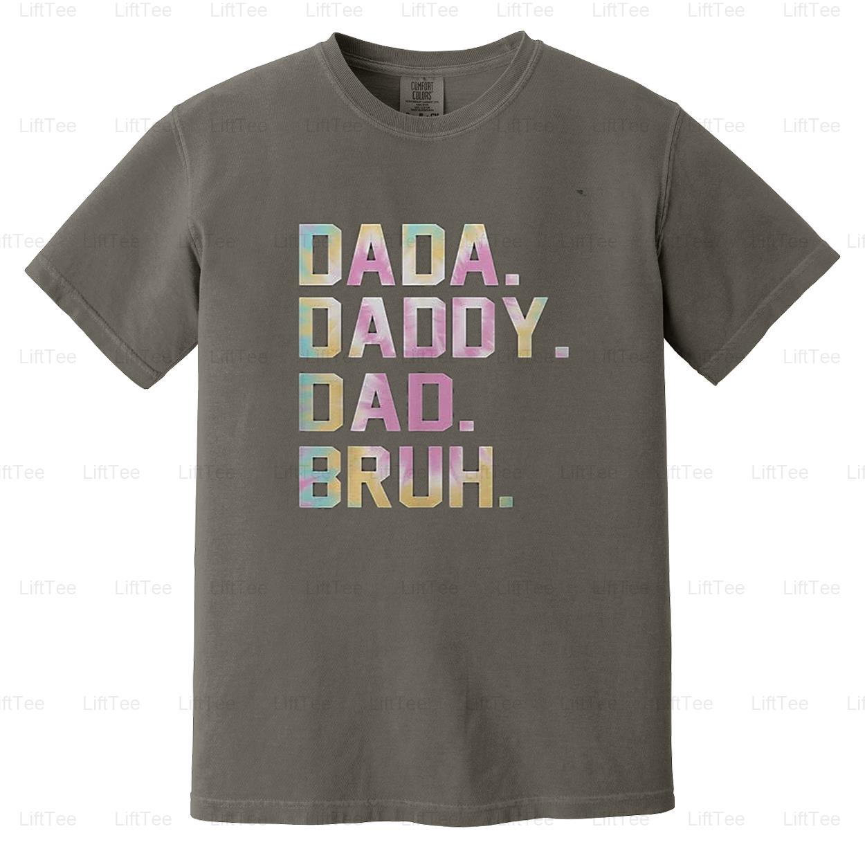 Dada Daddy Dad Bruh Tie Dye Jokes Funny Father's Day Family Humor ...