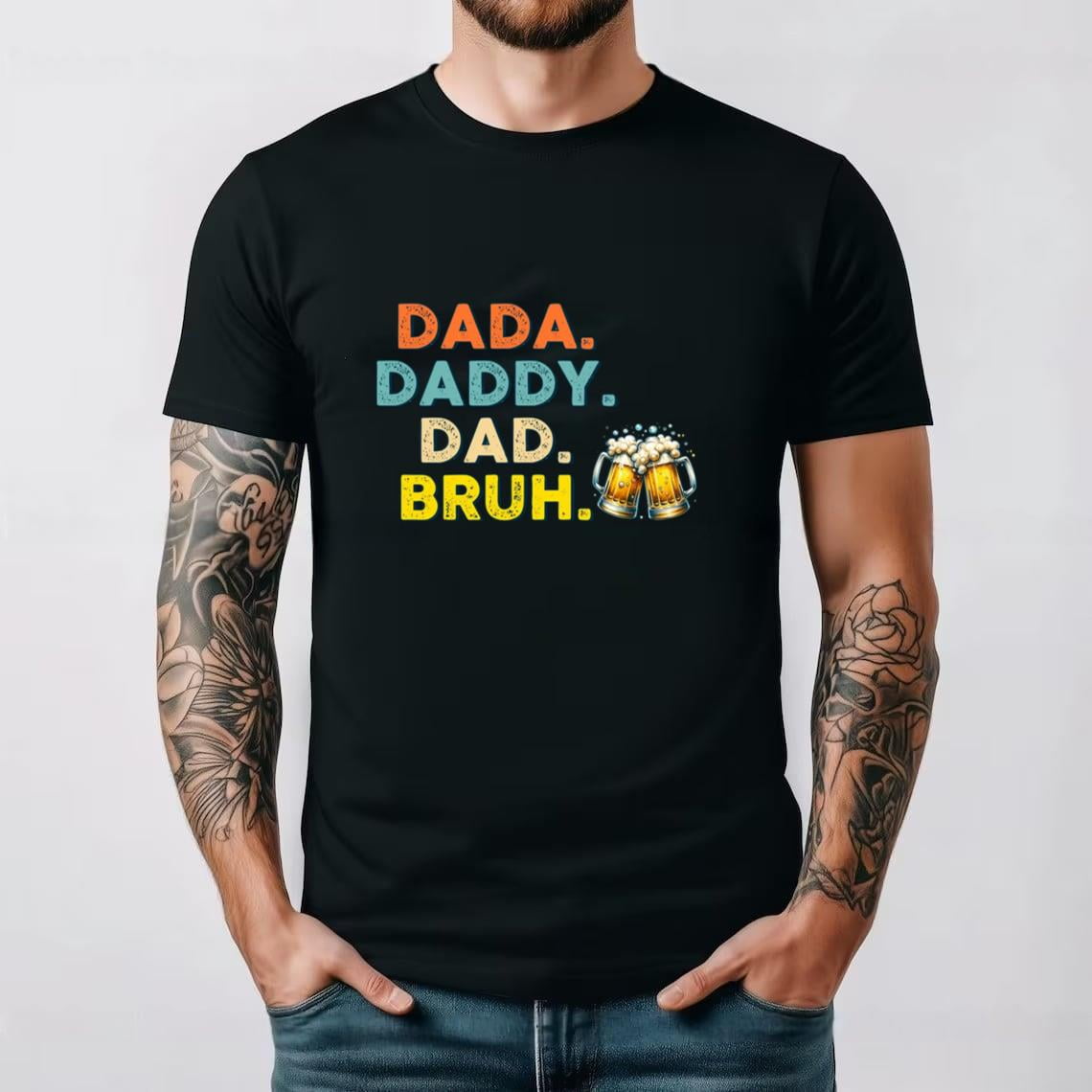 Dada Daddy Iconic Father’s Day Humor T-Shirt Gift, for men & women, up ...
