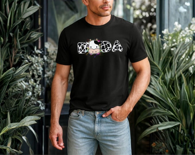 Dada Farm Animal 1st Birthday Shirt, Cow Print Birthday Family Outfit ...