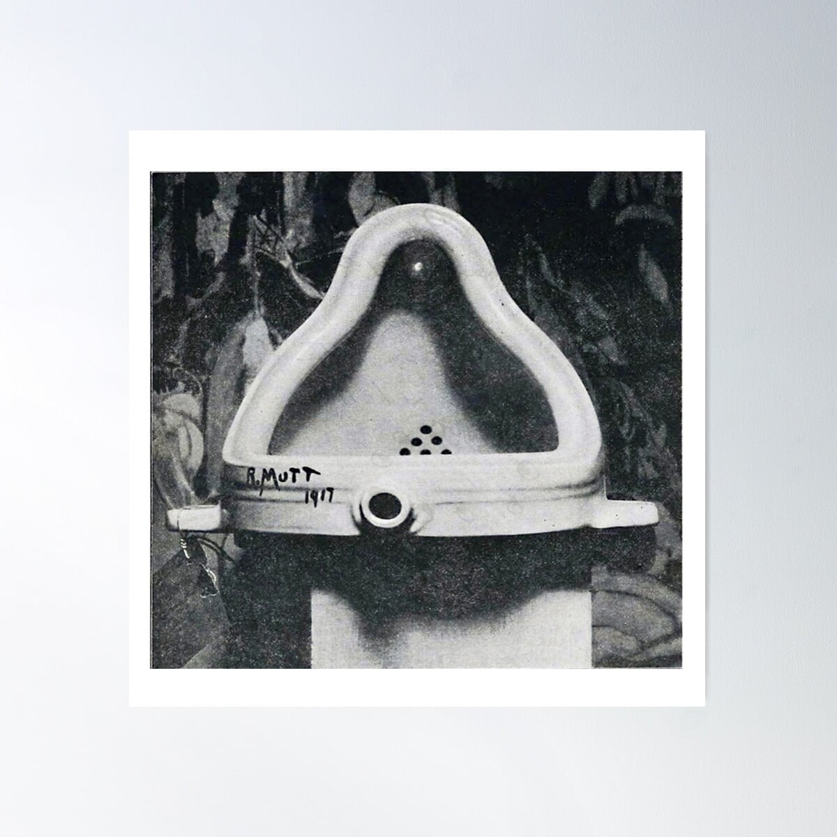 Dada Full Fountain R Mutt 1917 - Marcel Duchamp Poster Wall Art, Modern ...