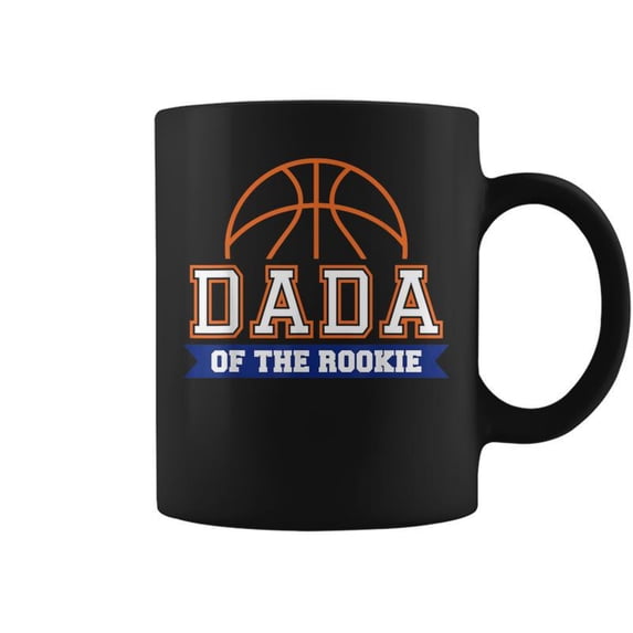 Dada Of Rookie 1St Birthday Basketball Theme Matching Party Coffee Mugs ...