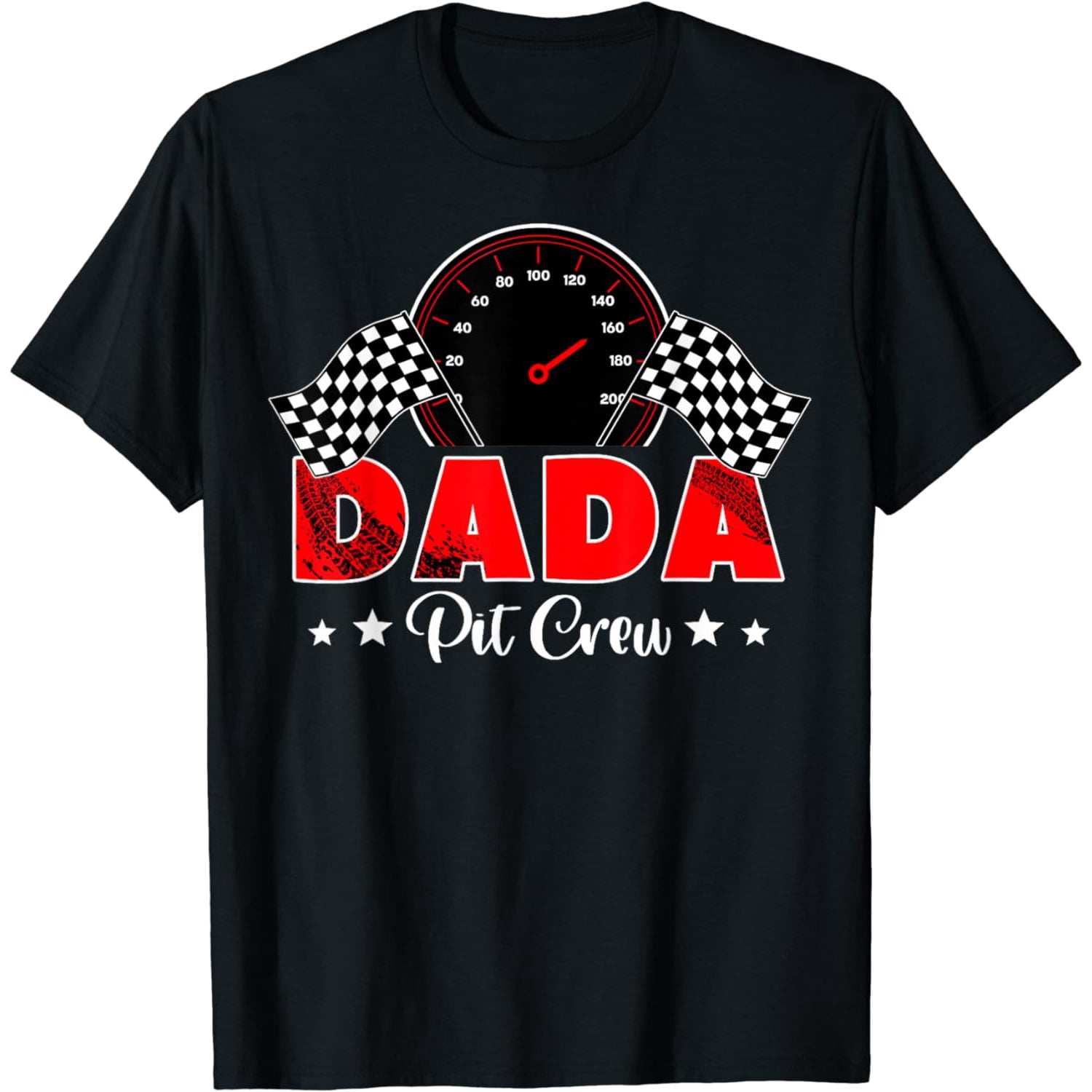 Dada Pit Crew Racing Dad Funny Birthday Father's Day 2024 T-Shirt ...