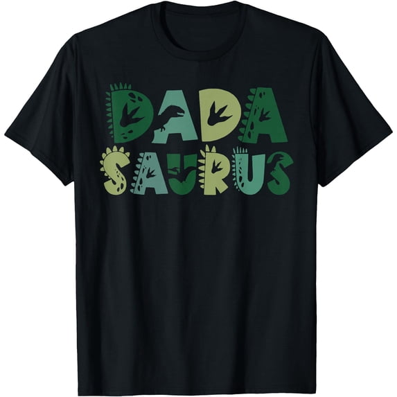 Dada Saurus Dad Dinosaur Three Rex Birthday Boy Girl Family T-Shirt ...