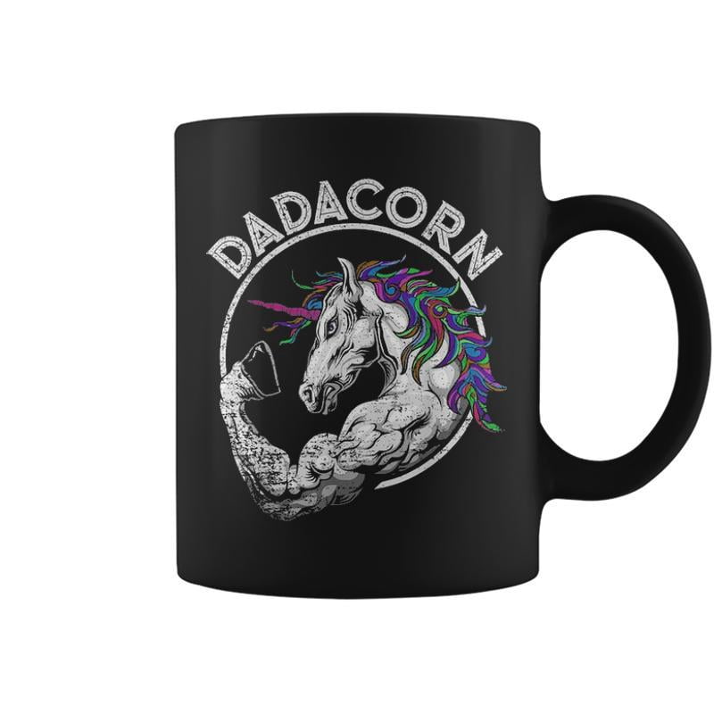 Dadacorn Unicorn Muscle Dad Baby Fathers Day Gift V2 Coffee - Walmart.com