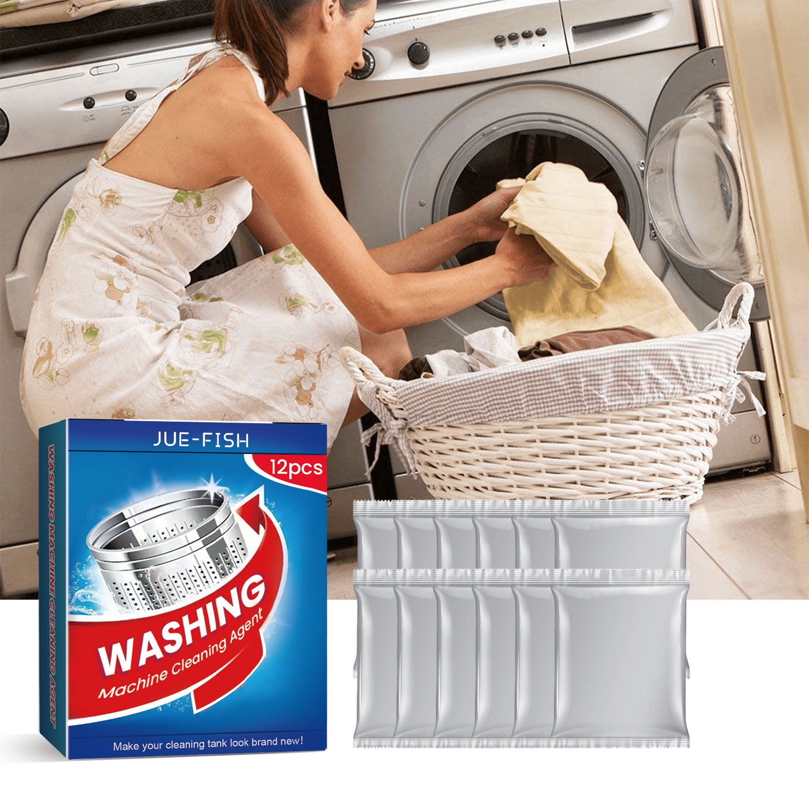 Dadatutu 12pack Washing Machine Cleaner, Cleans Front Load and Top Load ...