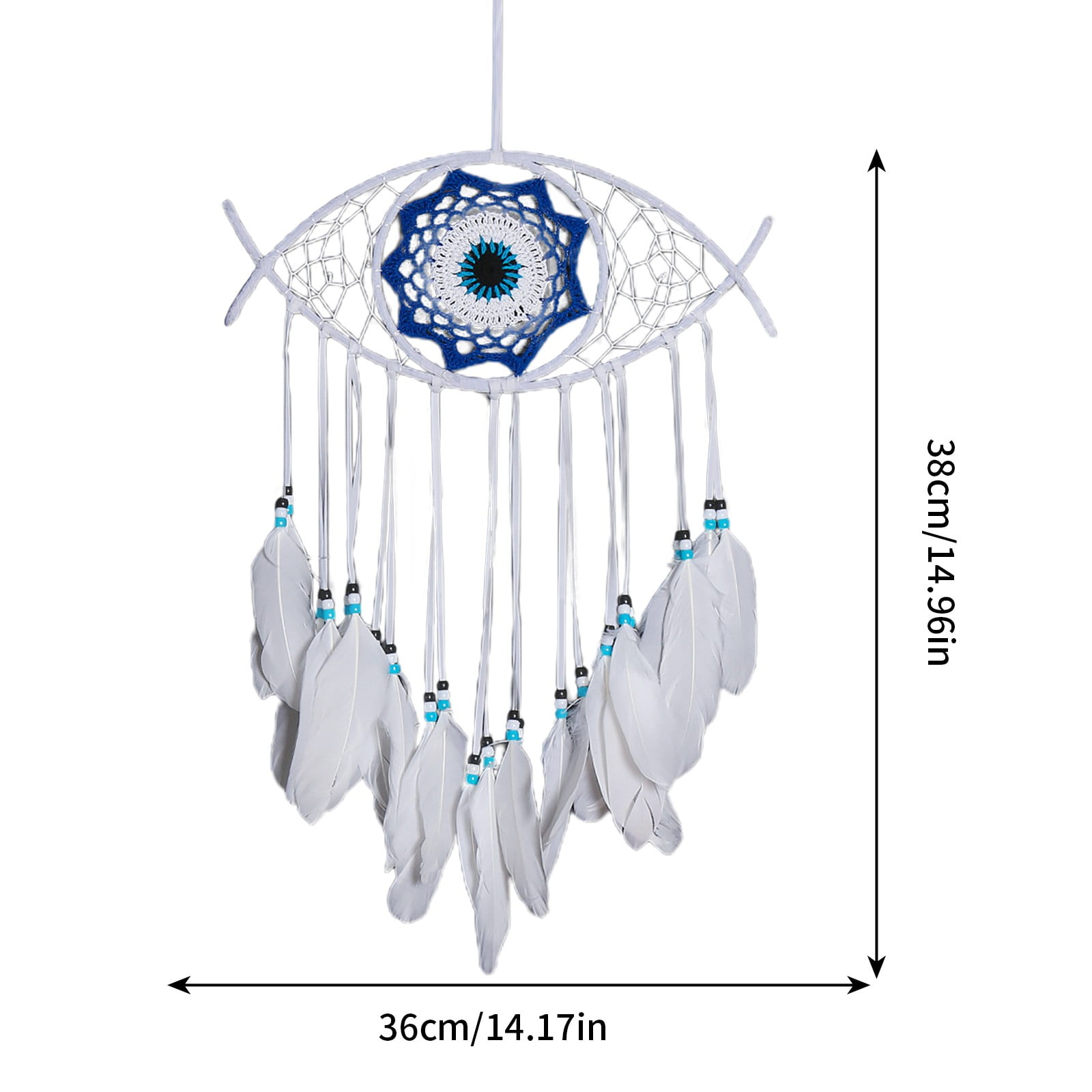 Dadatutu Evil Eye Dream Catcher Blue Black Dream Catchers Handmade ...