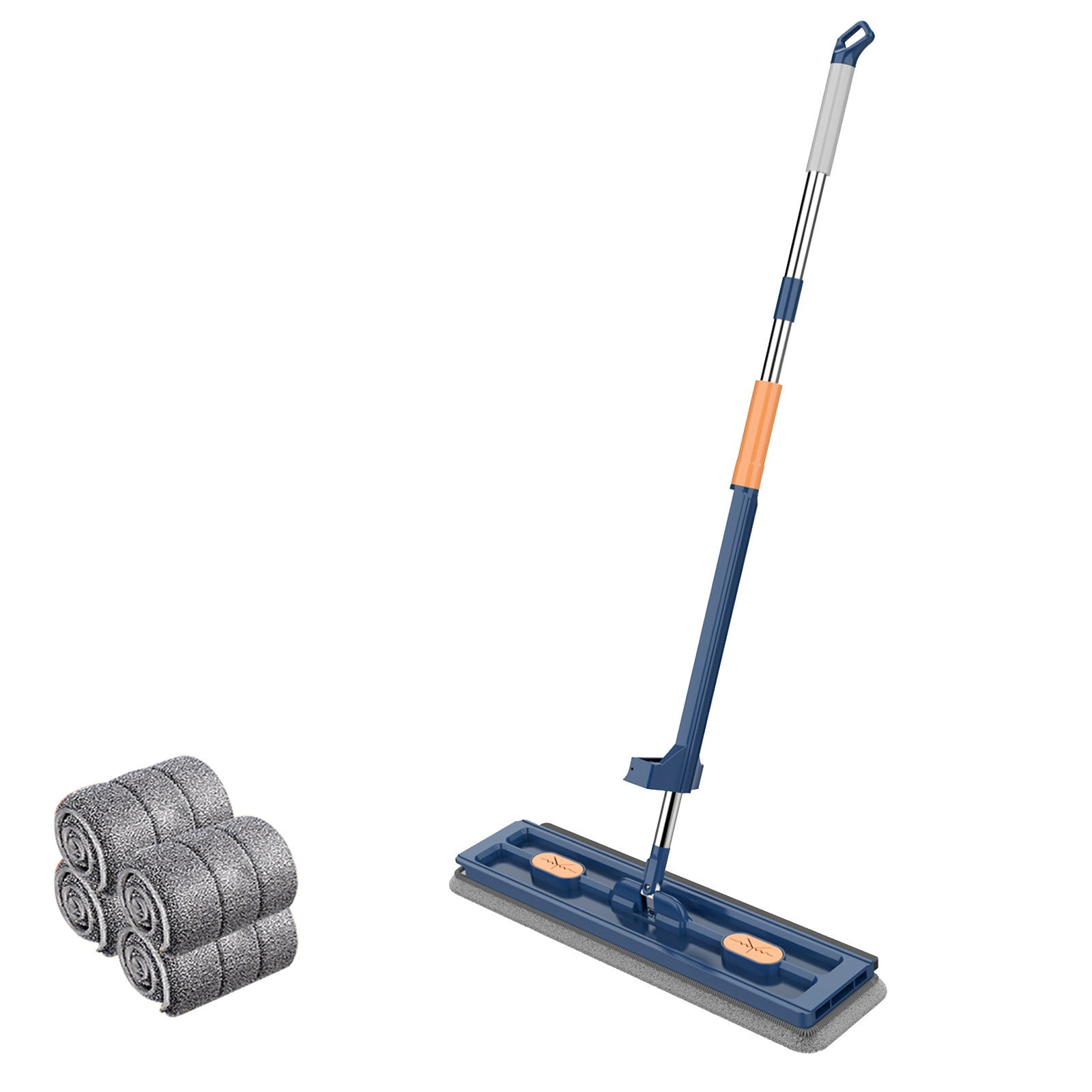 Dadatutu Rectangle Mop with Long Handle, Rotatable Adjustable Cleaning ...