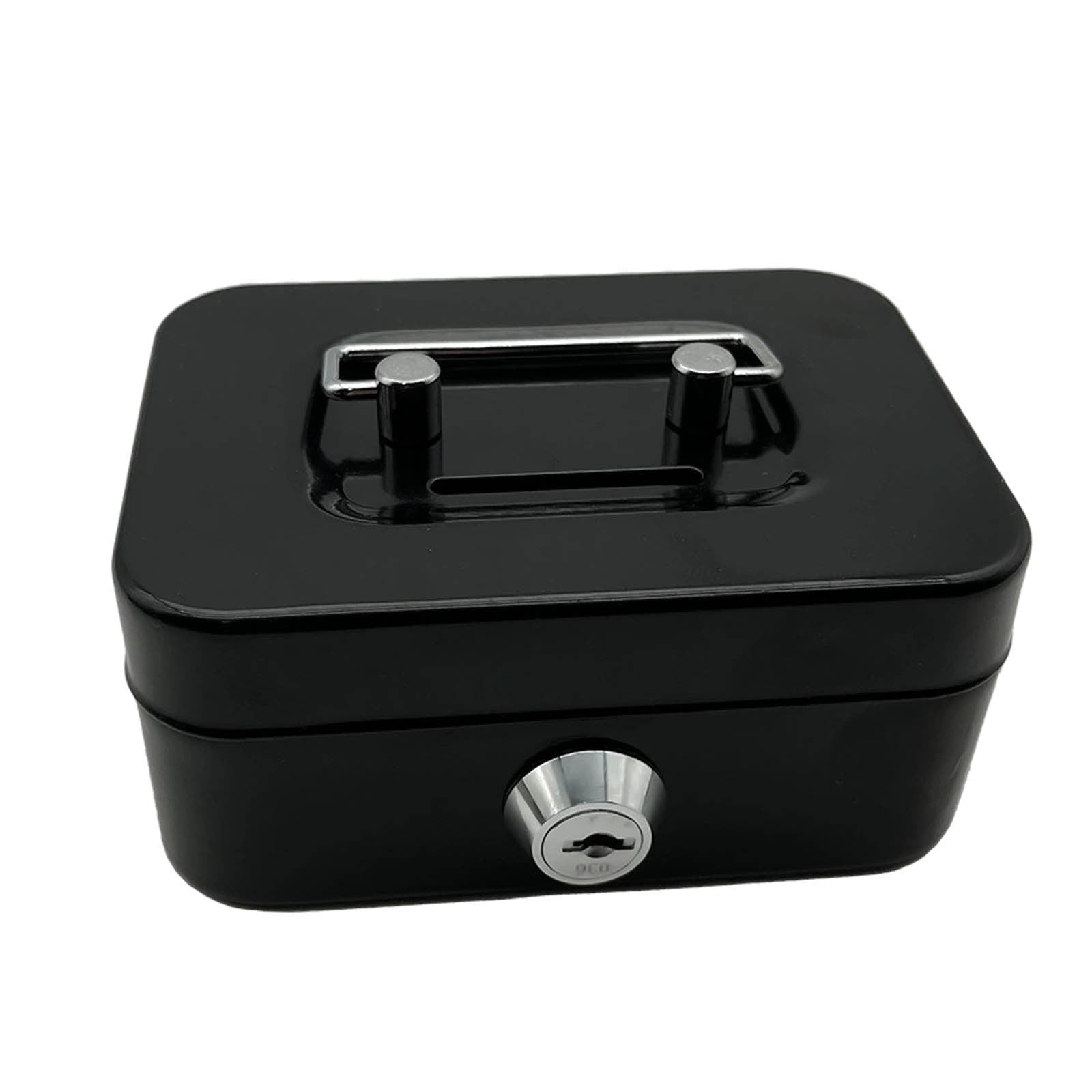 Dadatutu Small Metal Cash Box with Lockable Cover, Key Lock Money ...