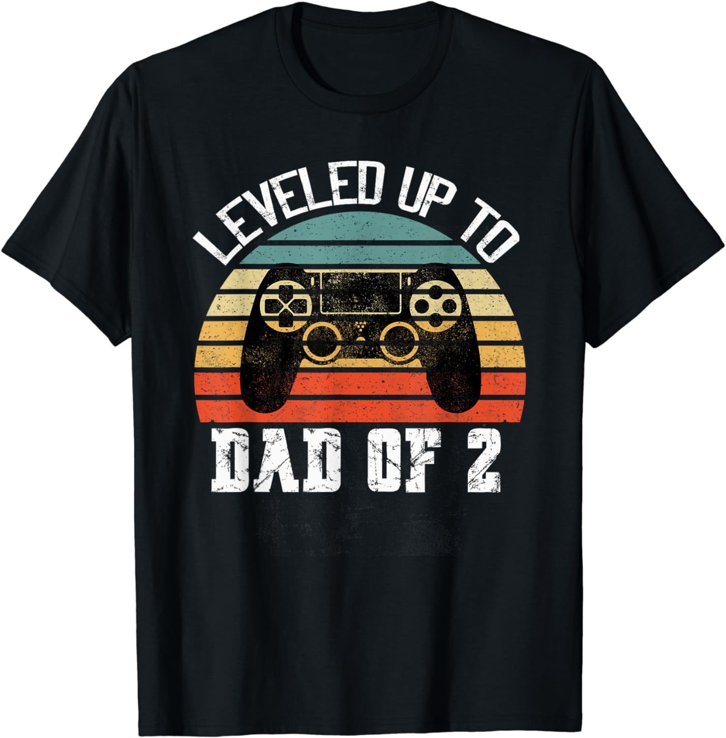 Daddy Again Leveled Up To Dad of 2 Dad Summer Casual Short Sleeve ...