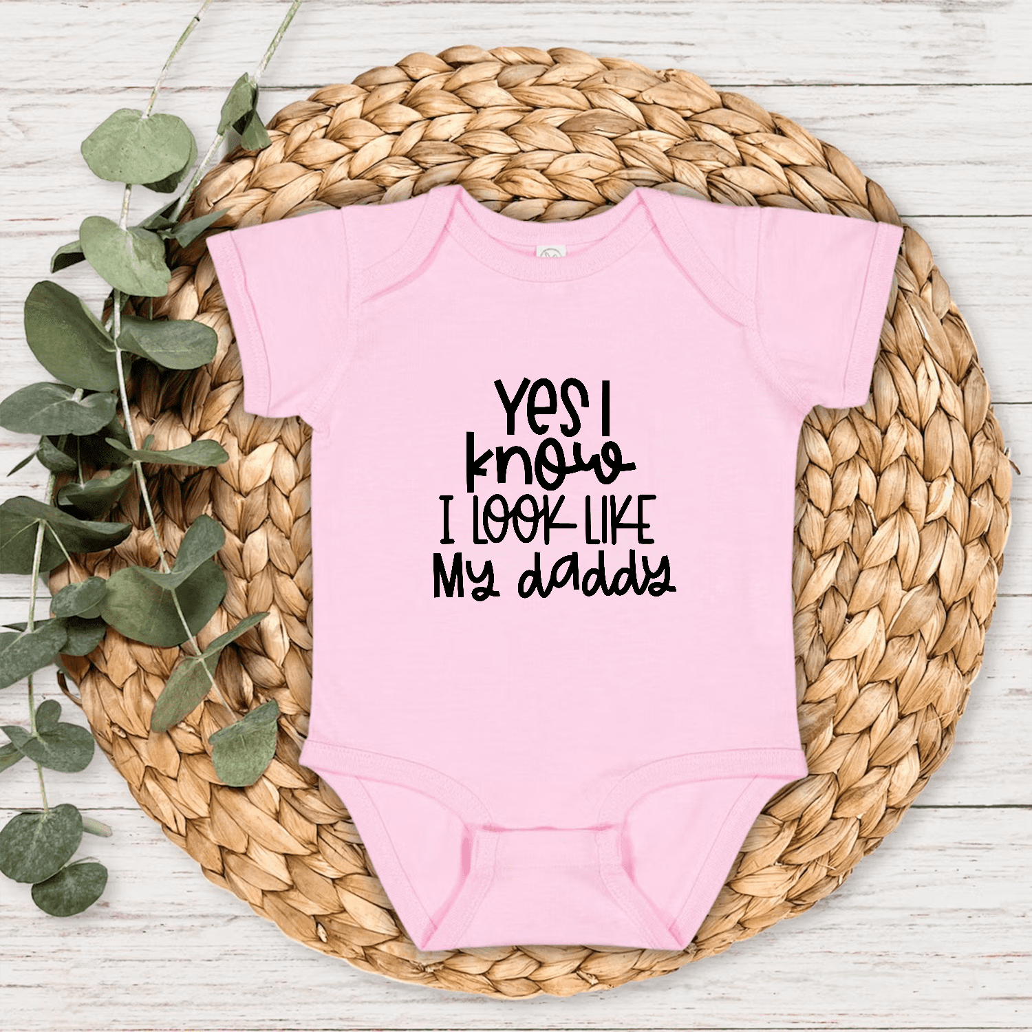 Daddy Baby Bodysuit, Looks Like My Daddy Infant Outfit, Newborn Gift ...