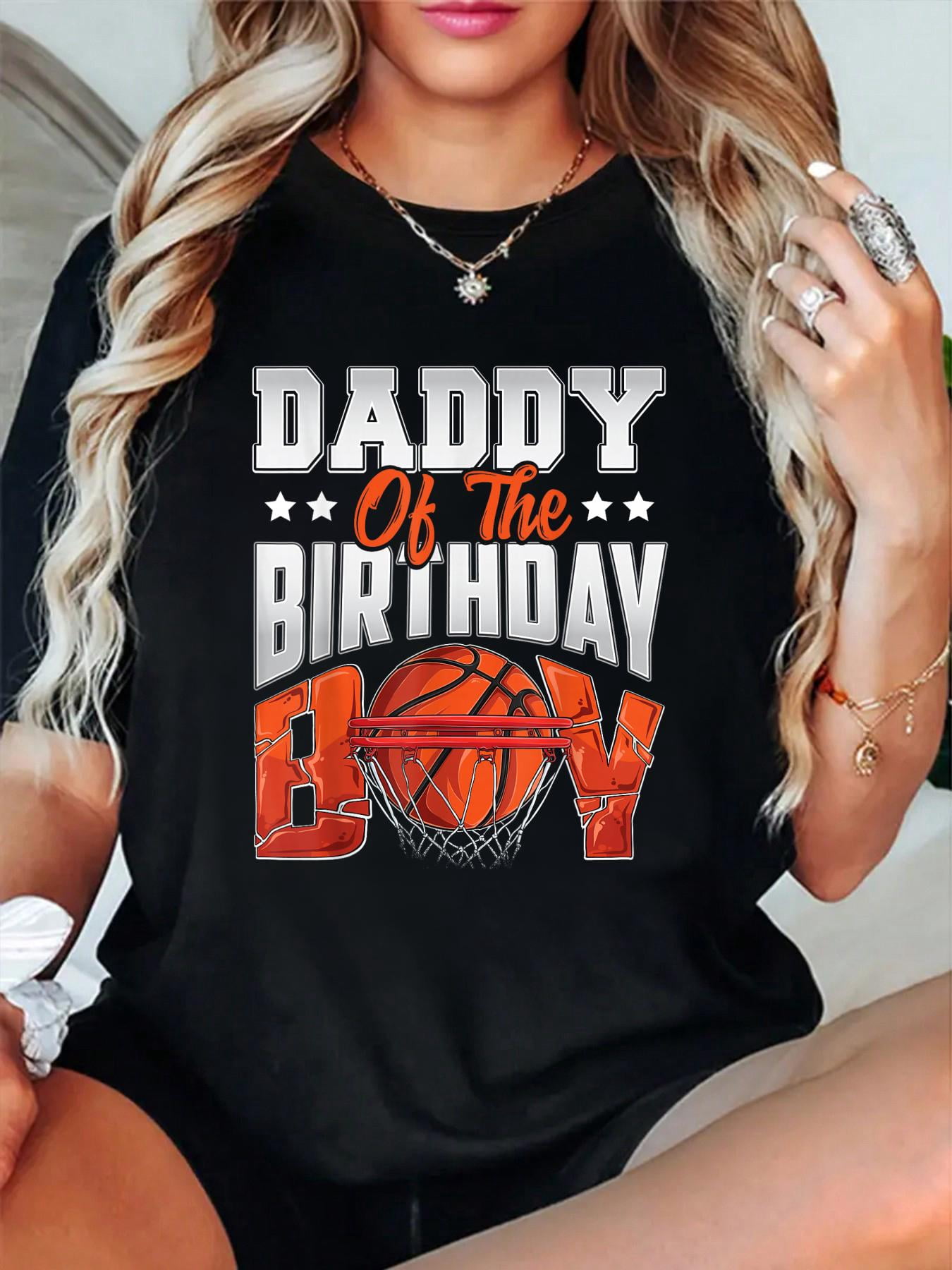 Daddy Basketball Birthday Boy Family Baller b-Day Party T-Shirt Small ...
