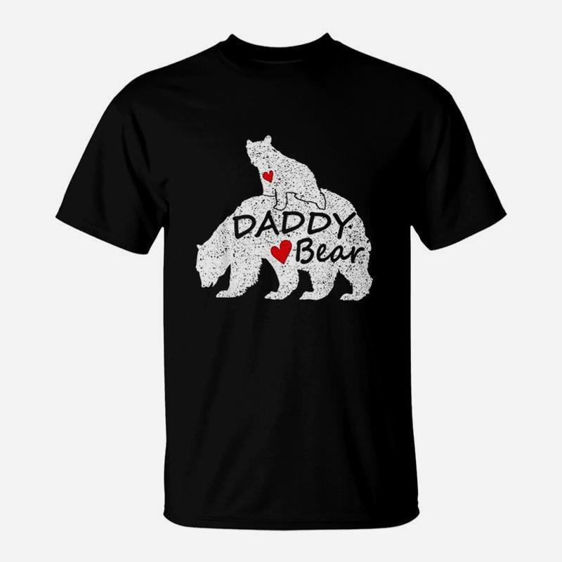 Daddy Bear With 1 One Cub Dad Fathers Day TShirt - Walmart.com