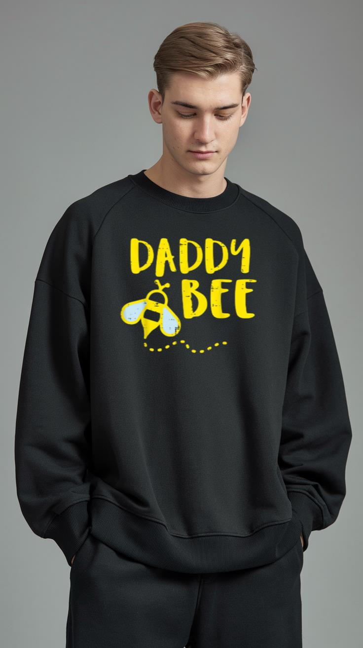 Daddy Bee Family Hive Design on Comfort Color sweatshirt Gift for Loving Fathers, for men ...