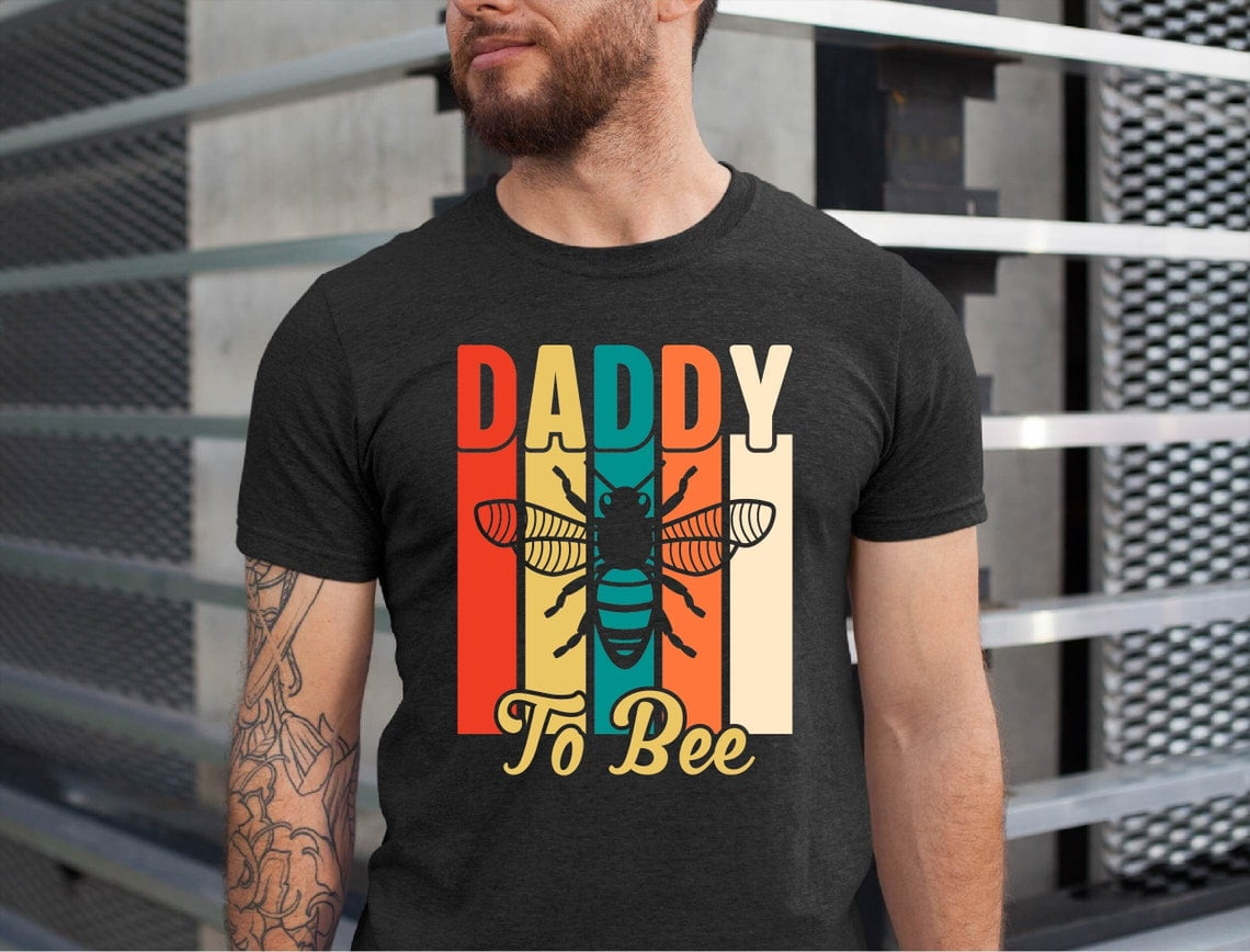 Daddy Bee Shirt, Daddy Be Shirt, New Dad T-Shirt, Bee Lover Gift, Daddy Tee, Dada Gift For Dad ...