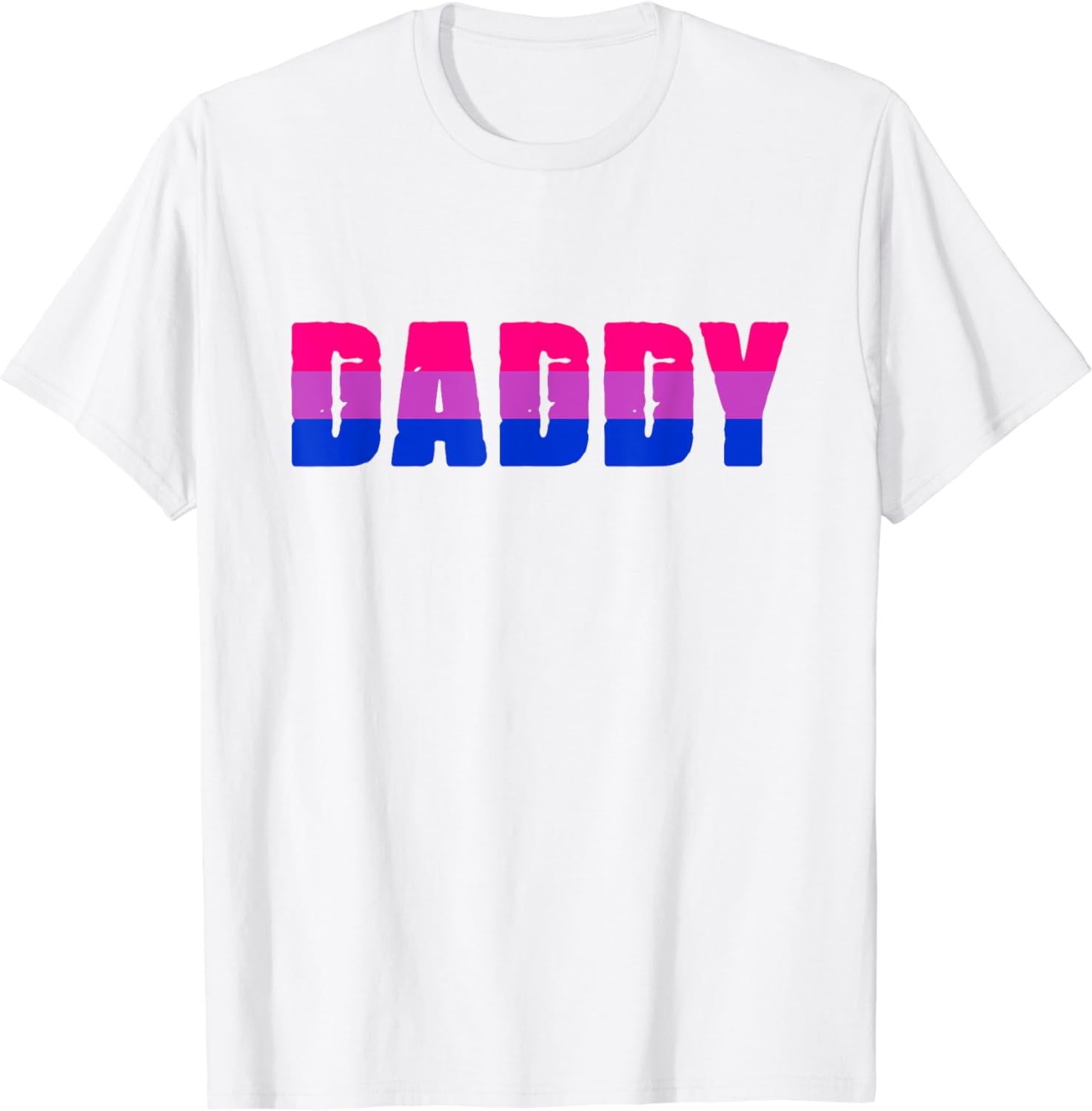 Daddy Bisexual Pride Month LGBTQ Fathers Day Rainbow Flag T-Shirt ...