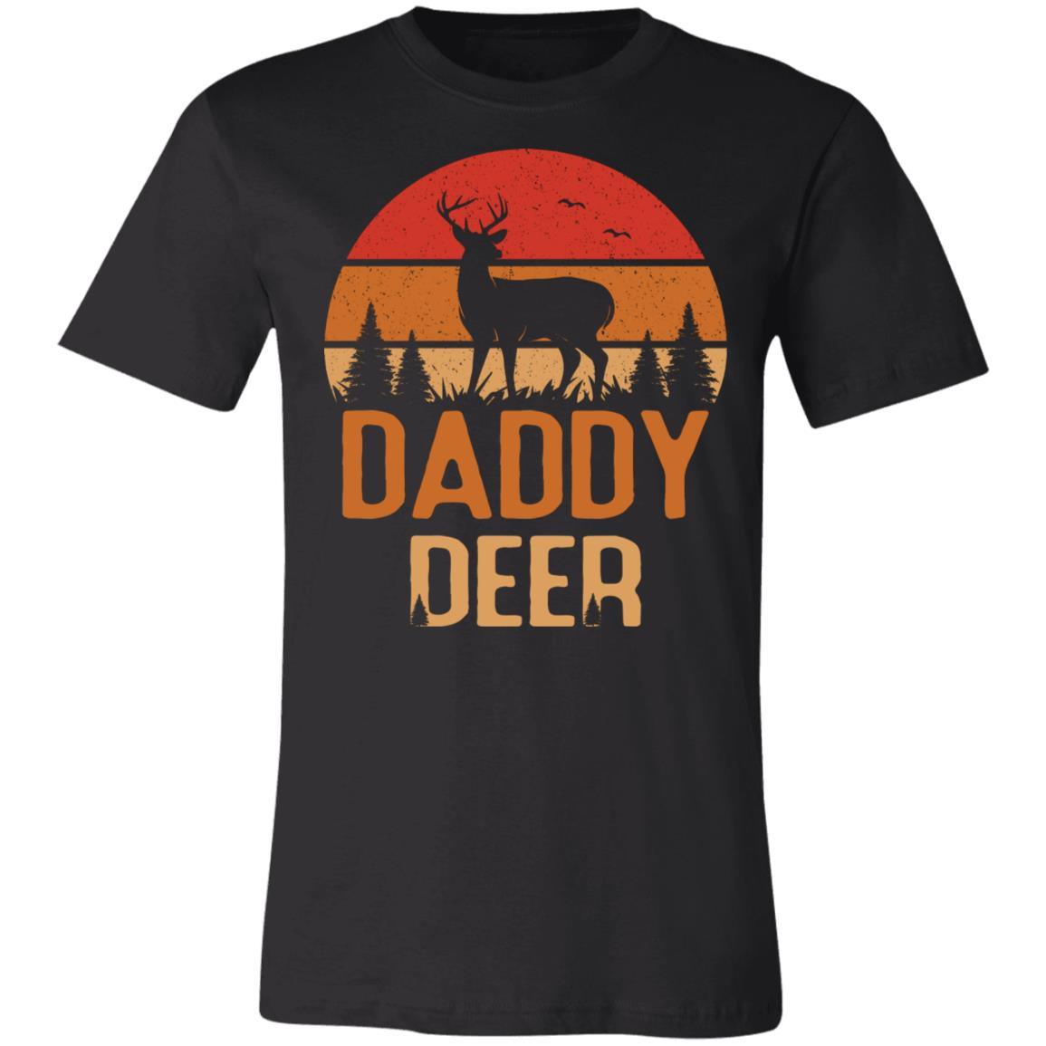 Daddy Deer Antlers Hunter T-Shirt - Walmart.com