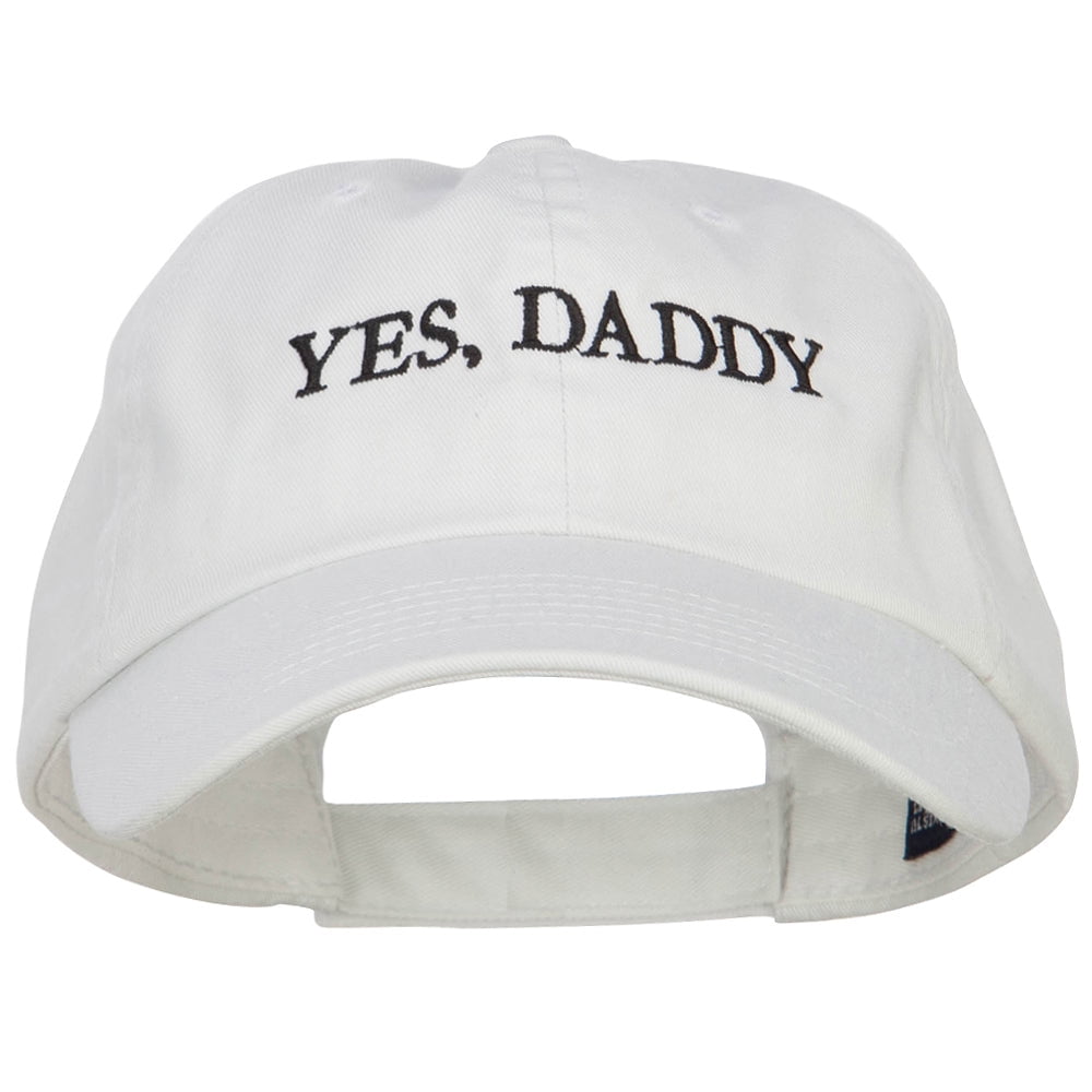 Daddy Embroidered Pet Spun Cap - White OSFM - Walmart.com