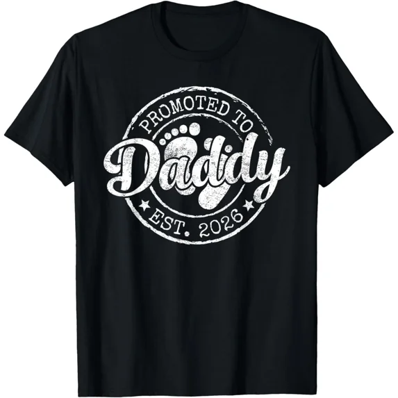 Daddy Est 2026 Baby Announcement Gift New Promoted Father Day Humor ...