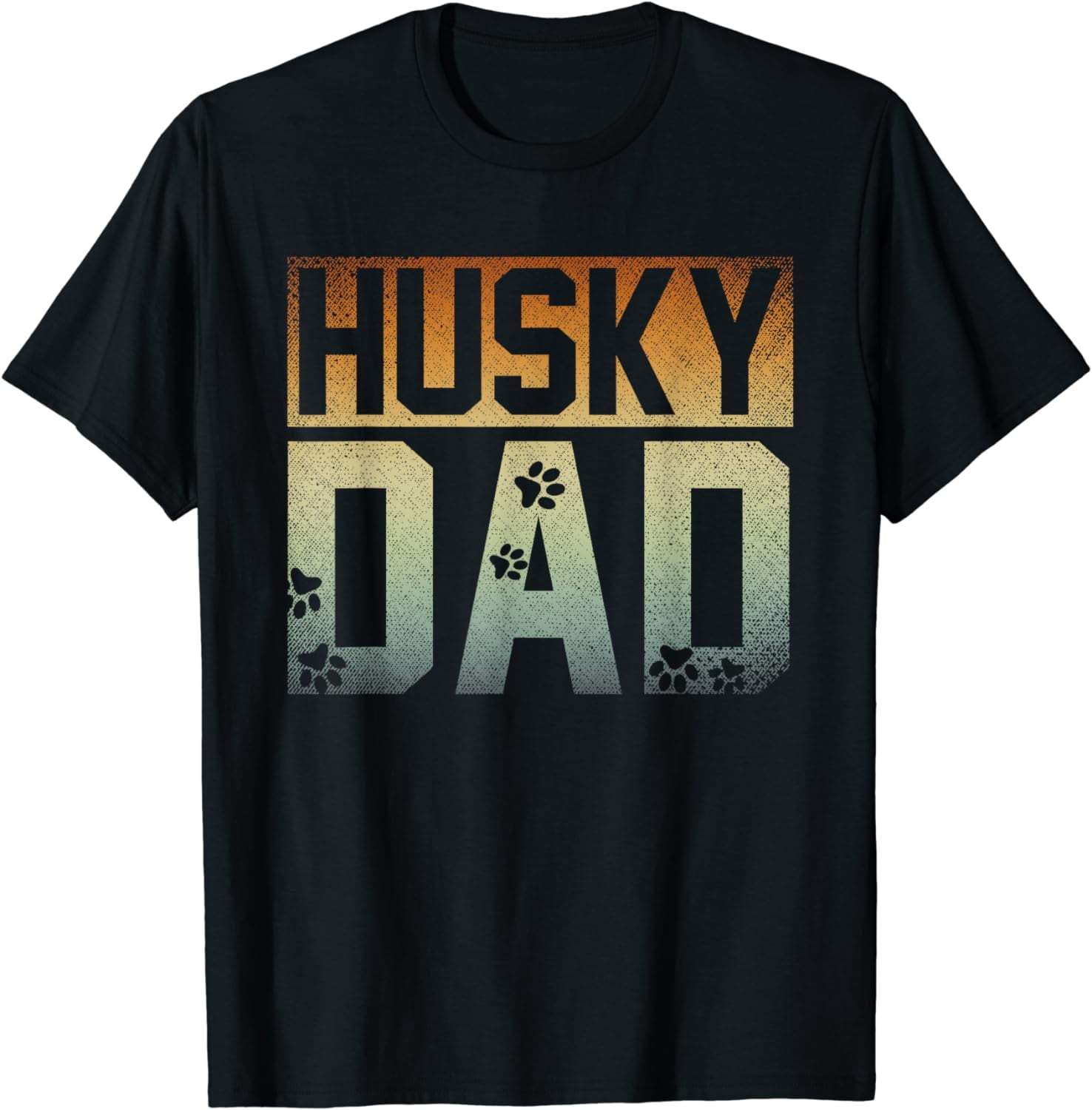 Daddy Fathers Day Pet Husky Dad Dog Lover Siberian Husky T-Shirt ...