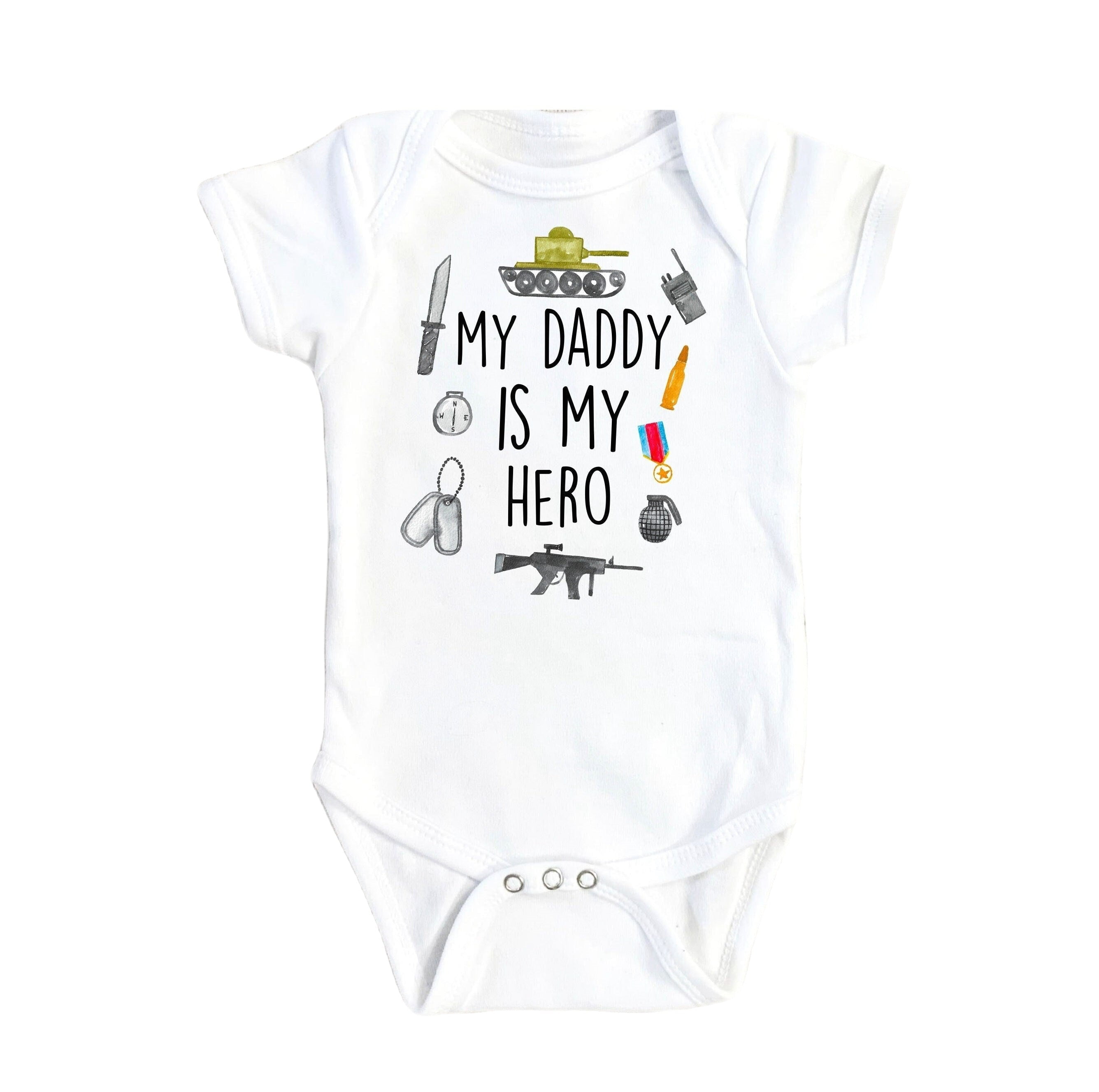 Daddy Hero - Baby Boy Girl Clothes Infant Bodysuit Funny Cute Newborn - Walmart.com