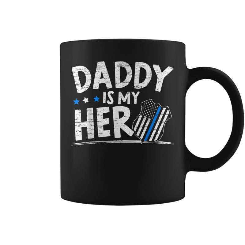 Daddy Is My Hero Kids Police Thin Blue Line Law Enforcement - Walmart.com