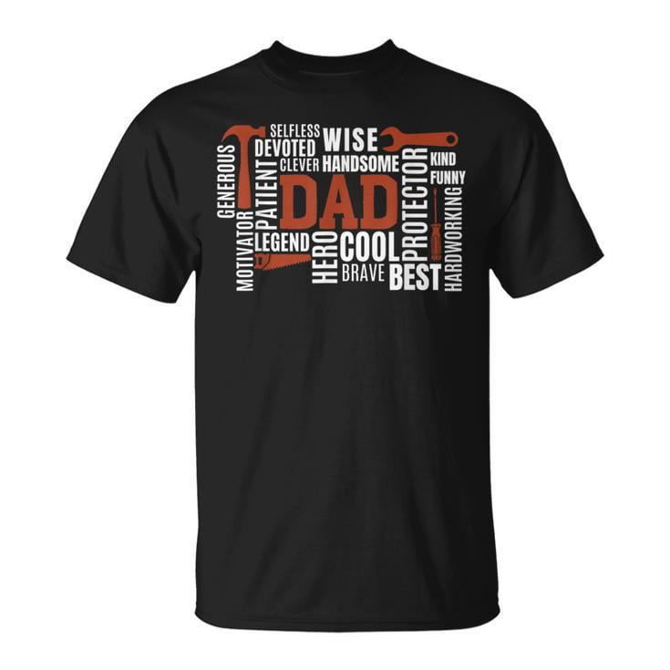Daddy Legend Protector Provider Hero Father's Day Dad T-Shirt – Bold ...