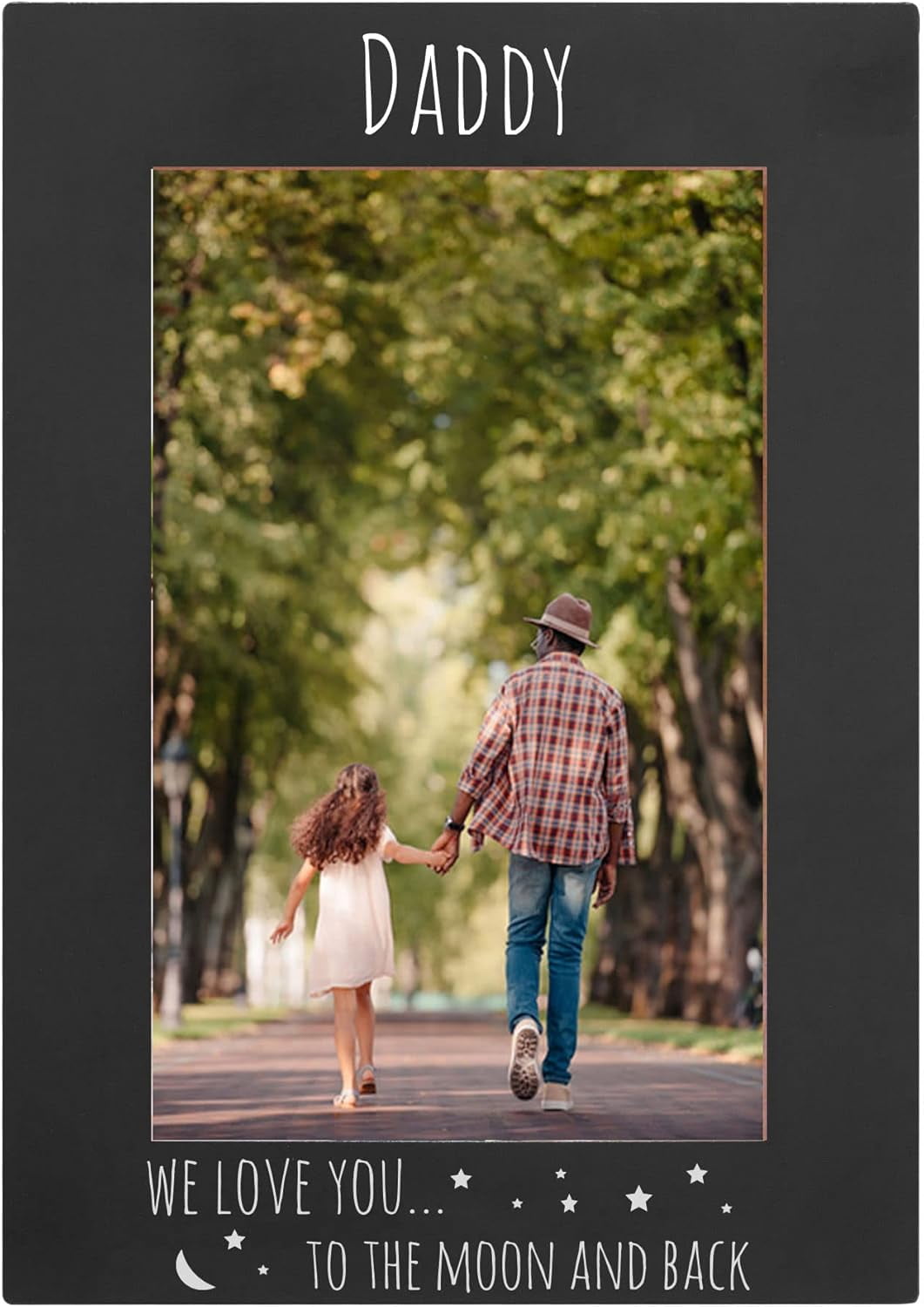 Daddy We Love You to The Moon and Back - Anodized Aluminum Metal ...
