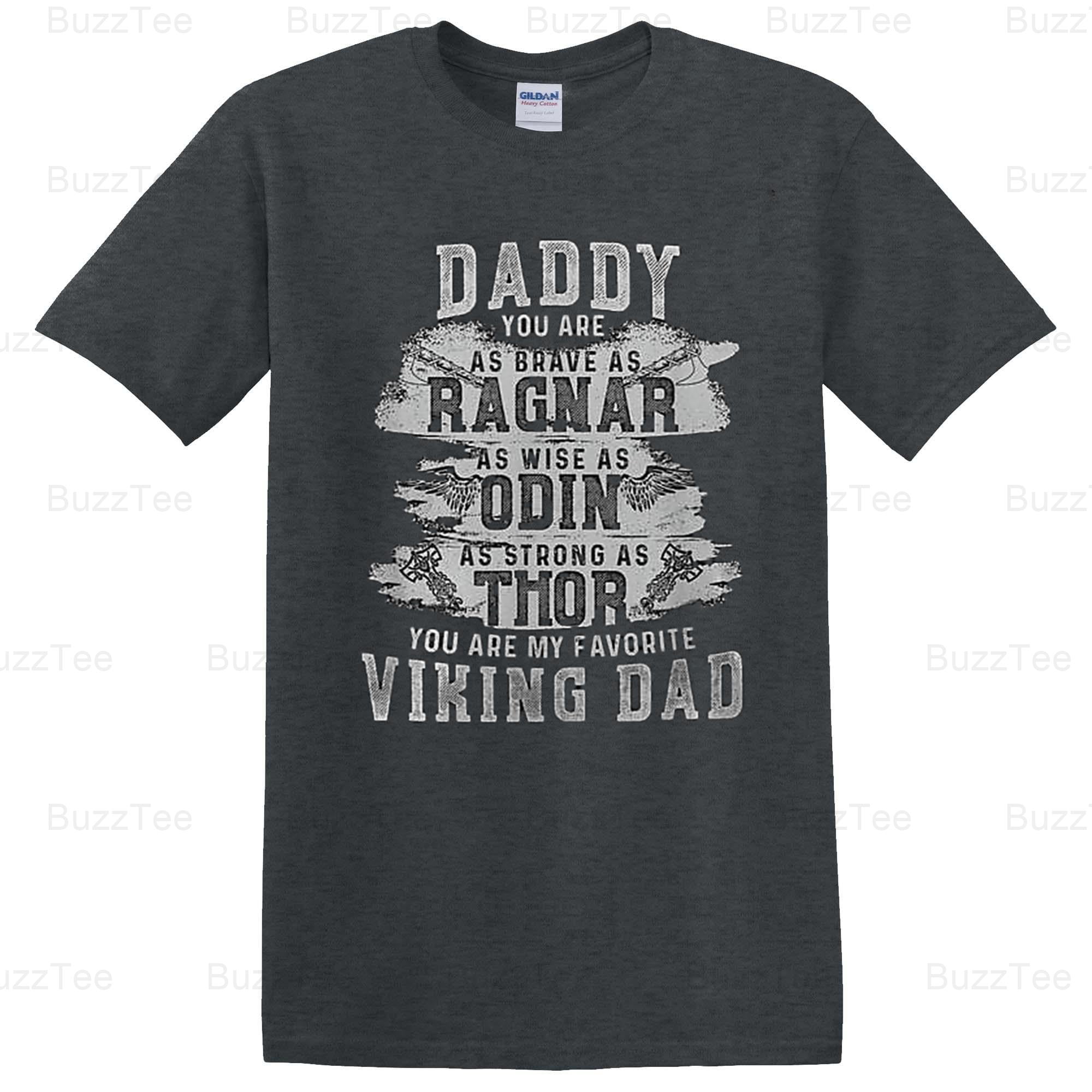 Daddy My Favourite Viking Father's Day Norse Mythology Warrior T-Shirt ...