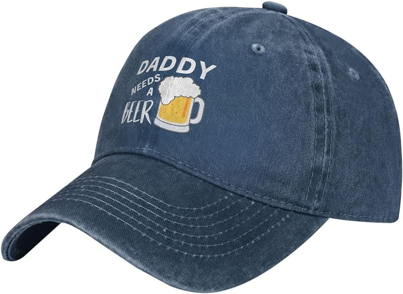 Daddy Needs A Beer Hat Funny Beer Dad Gifts Father's Day Hat Baseball ...