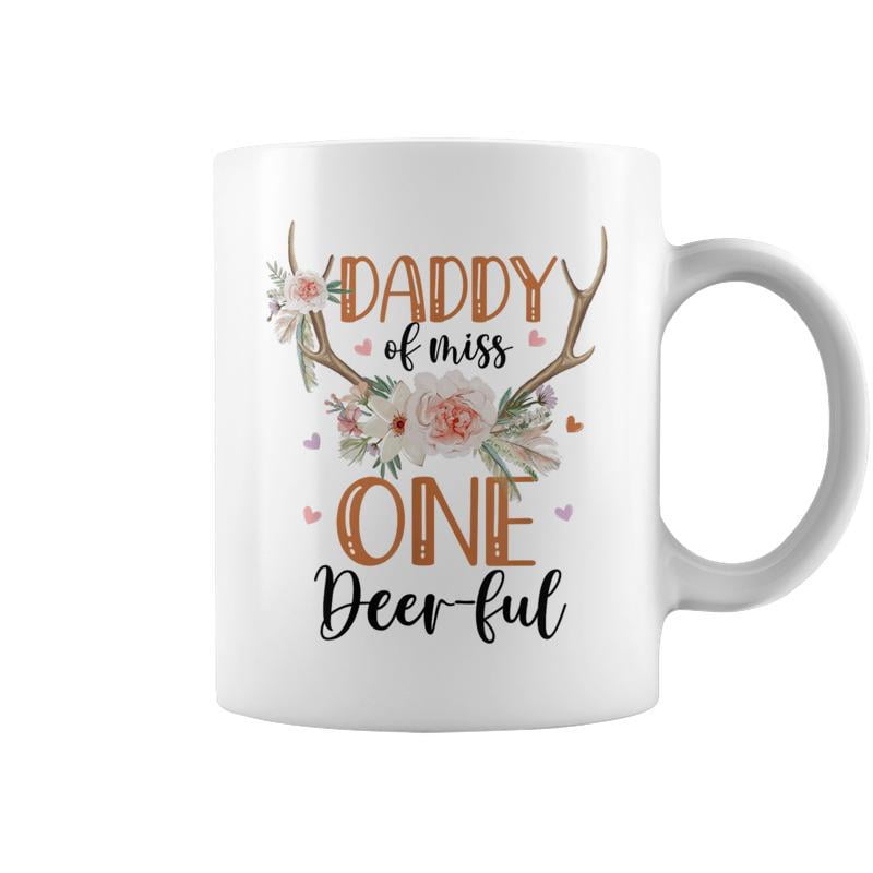 Daddy Of Miss Onederful 1St Birthday Girl Cute Deer Flower C - Walmart.com