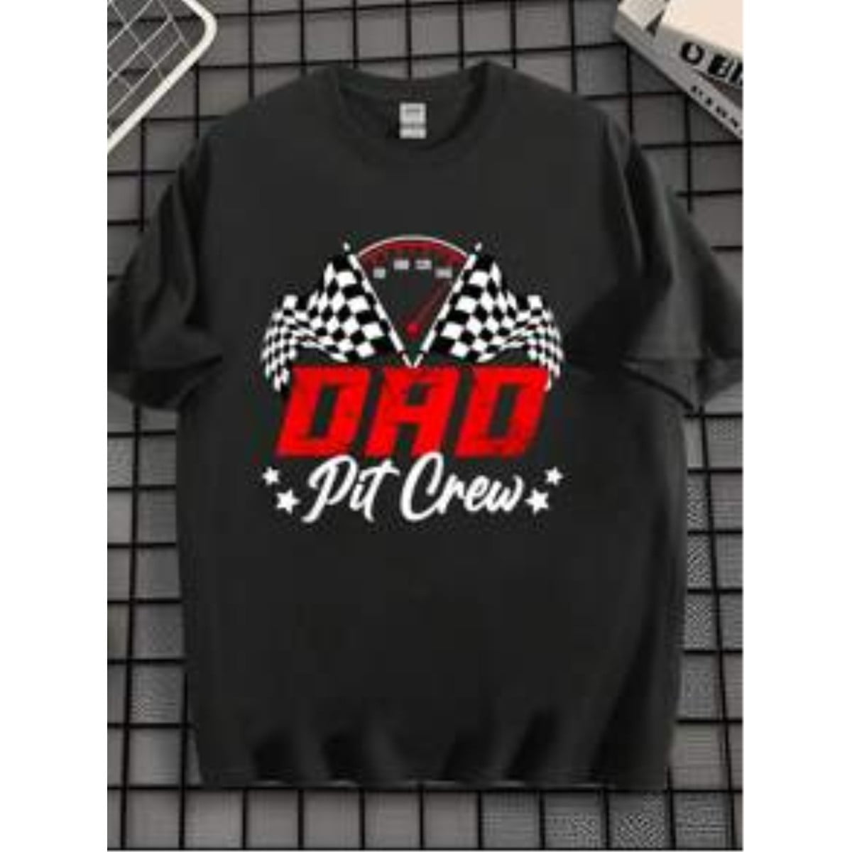 Daddy Pit Crew Birthday Party Racing Lovers Racing Family T-Shirt - Men ...
