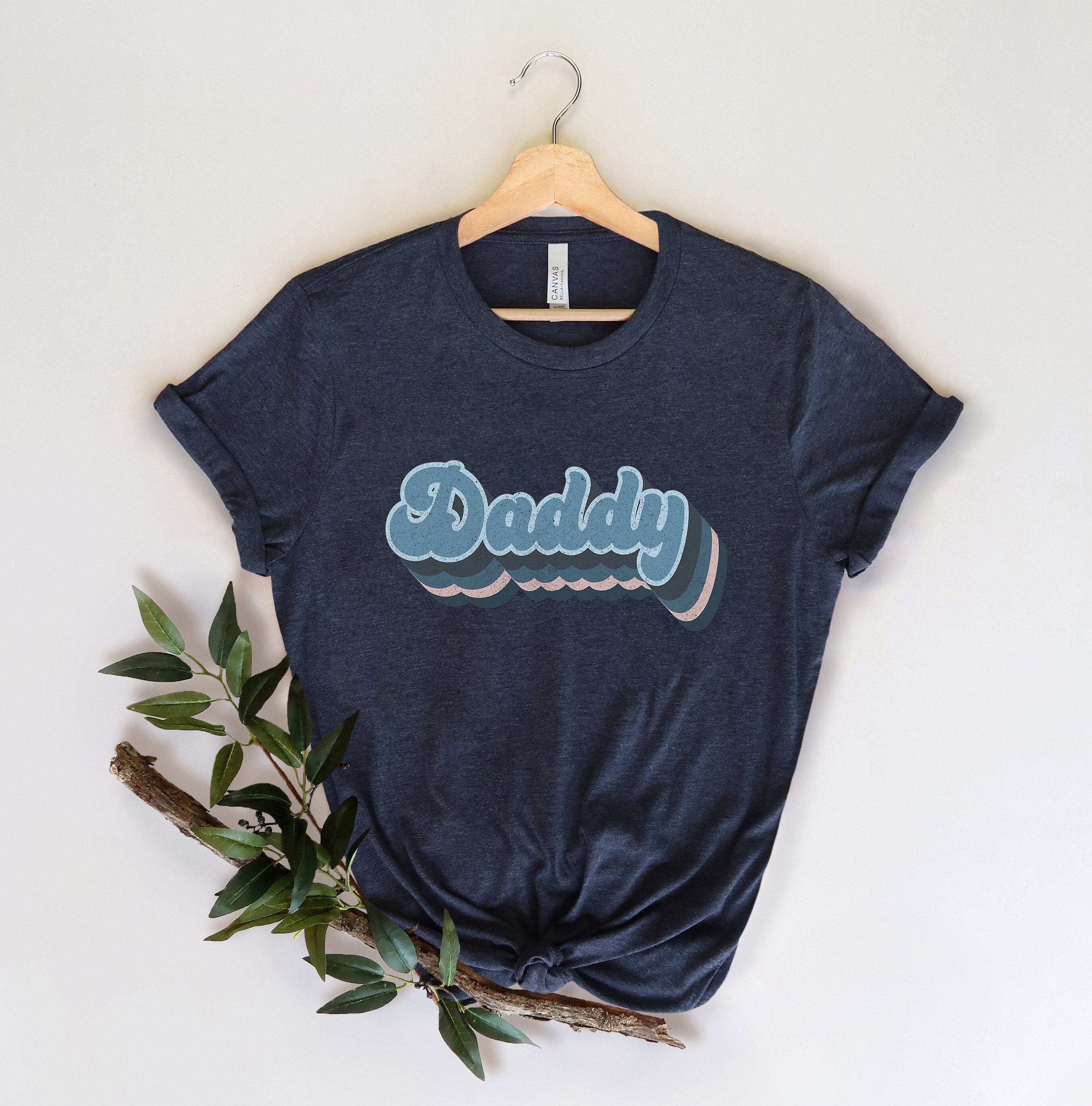 Daddy Retro Shirt, Daddy T-Shirt, Pregnancy Announcement, Fathers Day ...