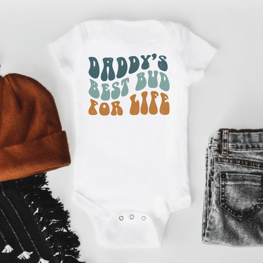 Daddy'S Best Bud Baby Bodysuit, Father'S Day Baby Bodysuit, Baby ...