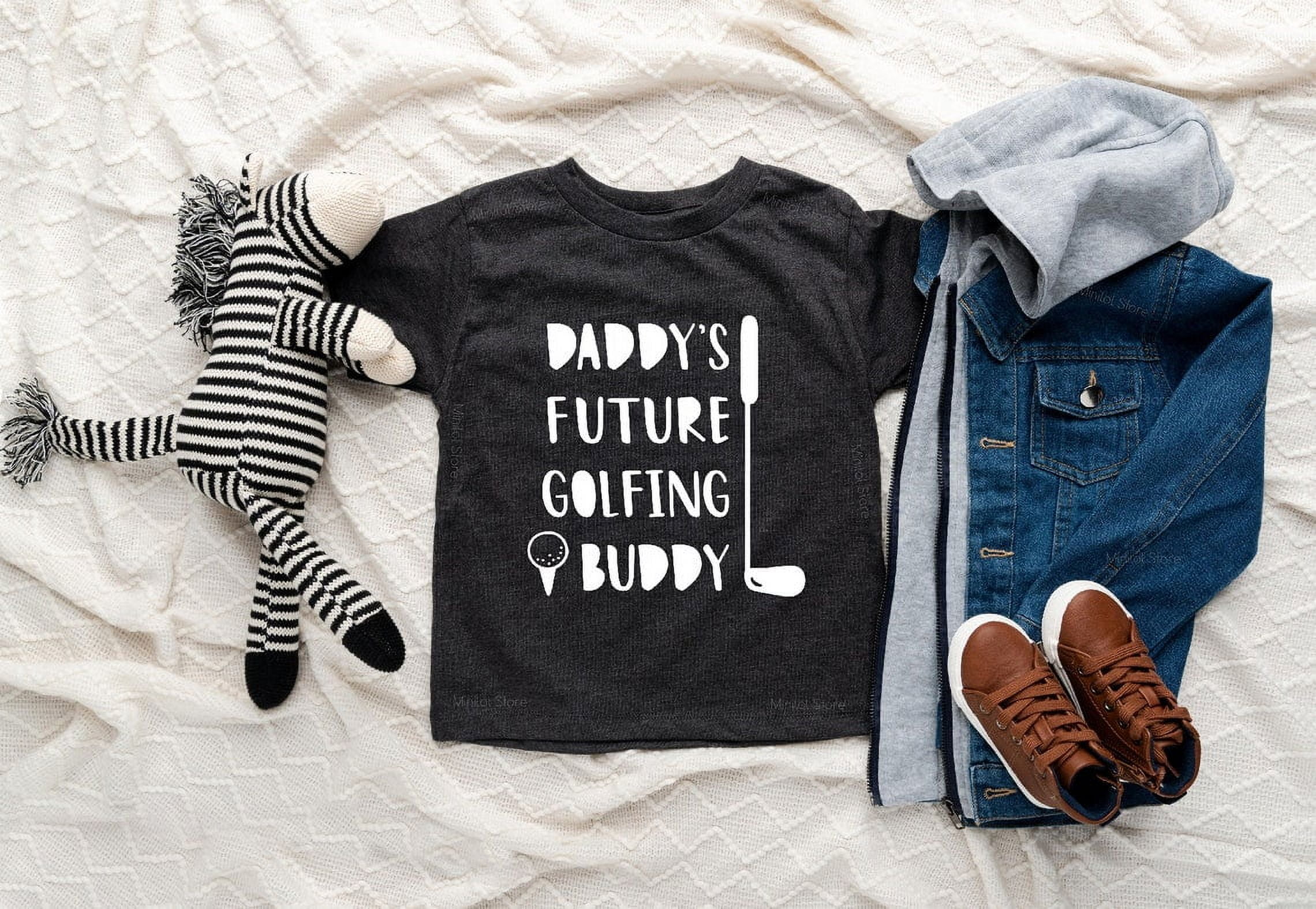 Daddy'S Future Golfing Buddy Toddler Shirt, Golfing Buddy Kids Shirt ...