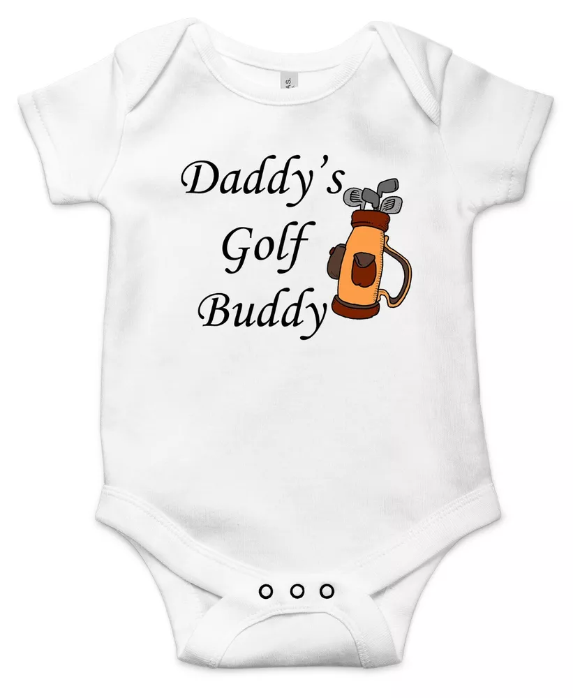 Daddy'S Golf Buddy Best Shower Gift Cute Funny Message Baby Infant ...