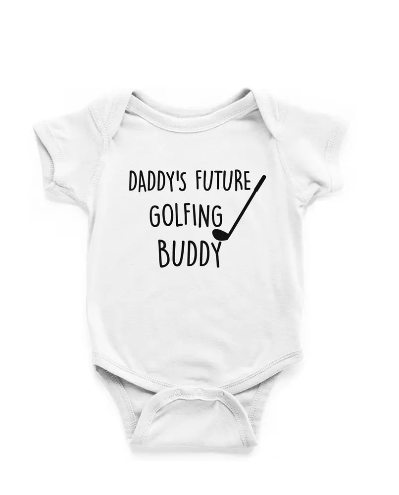 Daddy'S Golfing Buddy Baby Vest, Golf Baby Grow, Funny Baby Clothes ...
