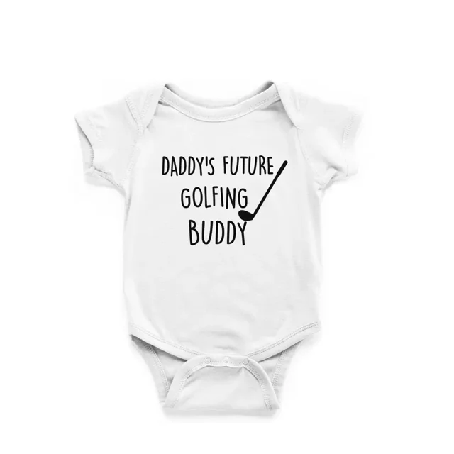 Daddy'S Golfing Buddy Baby Vest, Golf Baby Grow, Funny Baby Clothes ...