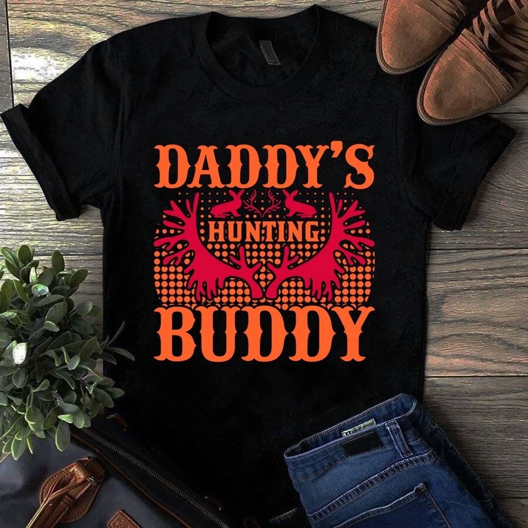 Daddy'S Hunting Buddy Royal Blue/ Black... Tshirt, Vintage T-Shirt ...