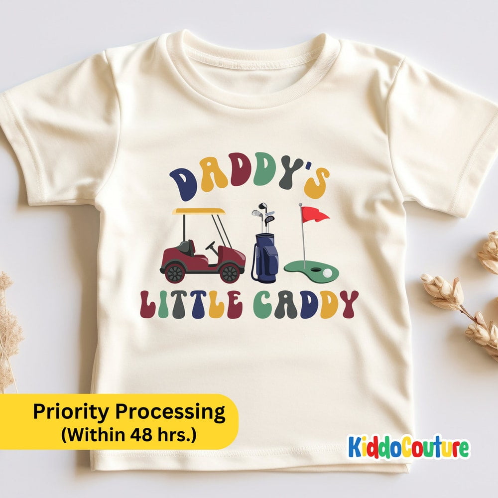 Daddy'S Little Caddy Kid Shirt, Daddy'S Golf Caddy Shirt, Daddy'S Caddy ...
