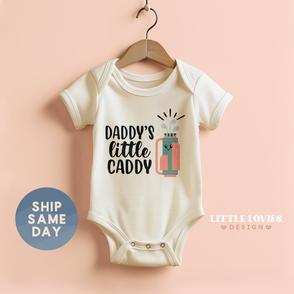 Daddy'S Little Candy Onesie, Golf Baby Bodysuit, Best Dad Ever Gift ...