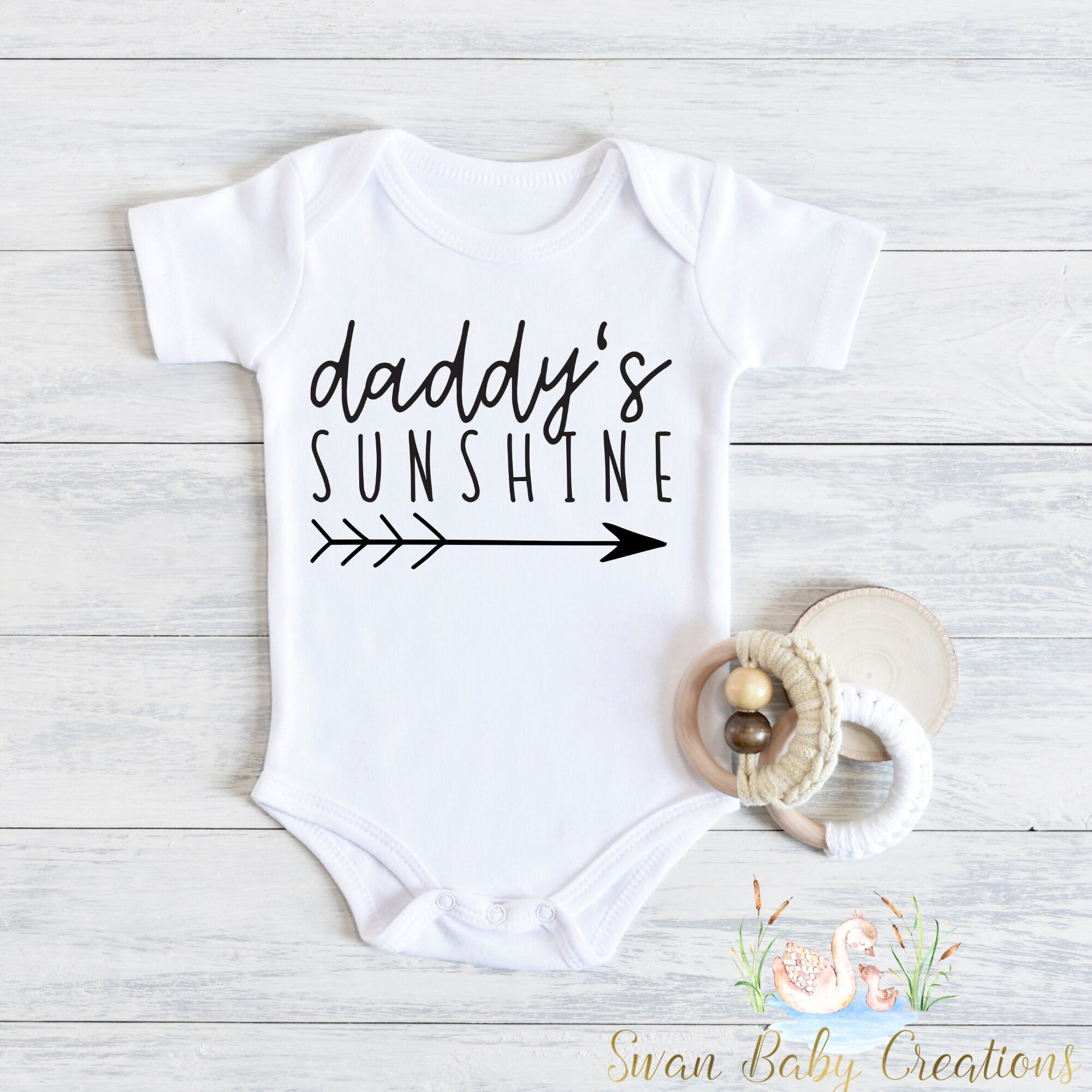 Daddy'S Little Ray Of Sunshine , Sunshine Baby Bodysuit, I Love My Daddy , Happy Father'S Day ...