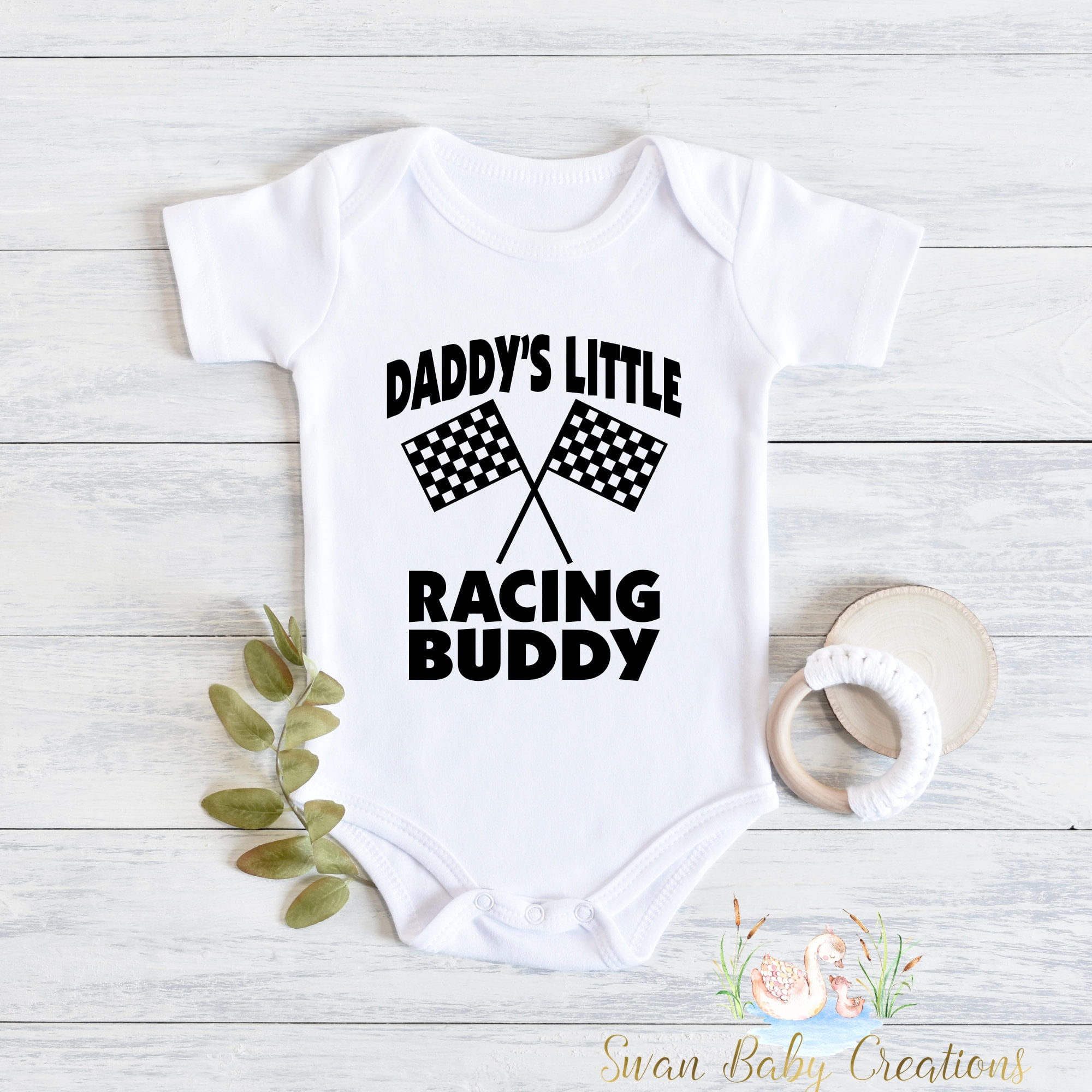 Daddy'S Racing Buddy Cute Race Car Shirt Racing With Daddy Sunday Race ...