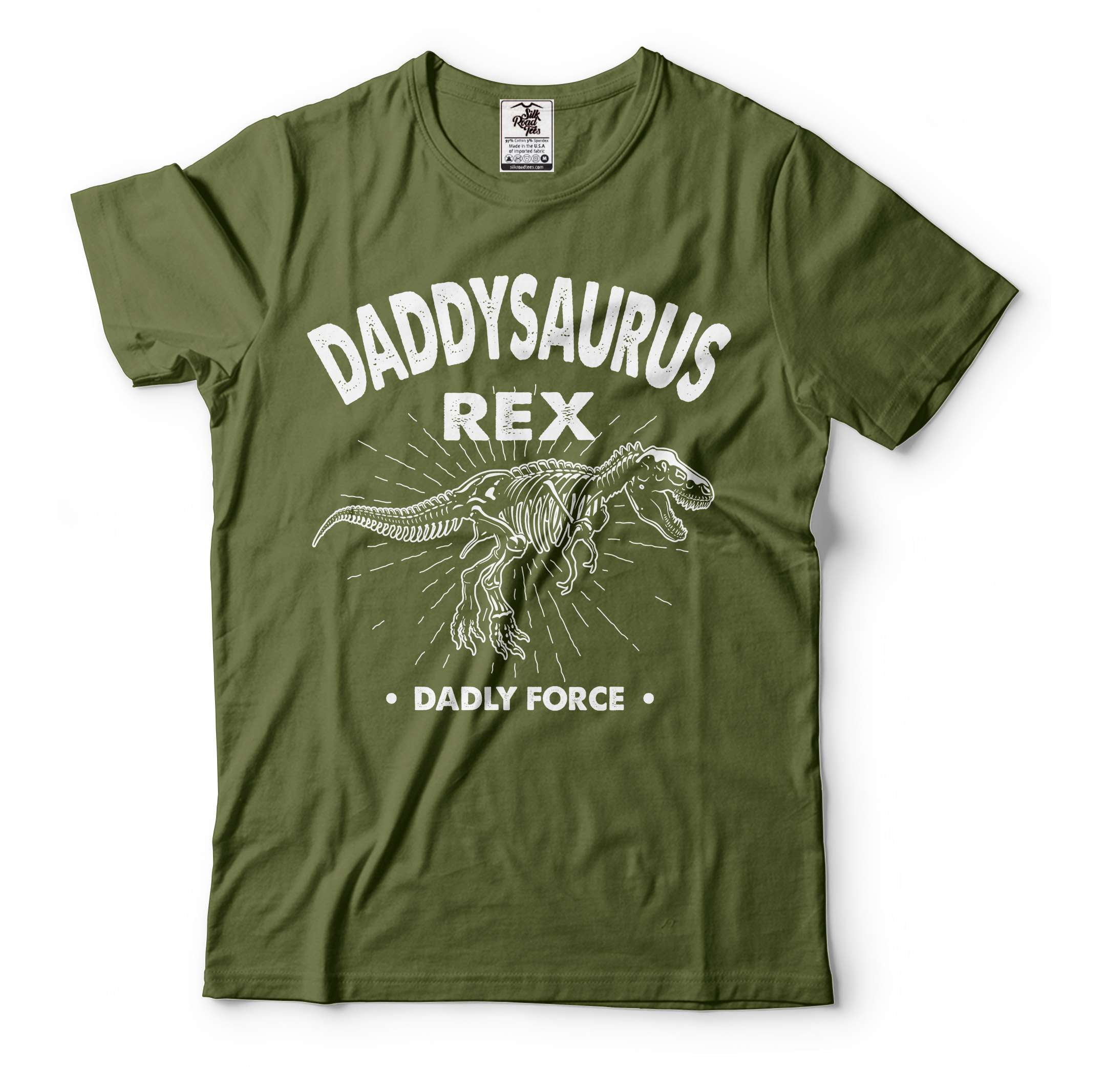 Daddy Saurus Shirt Dinosaur Dad Shirt T-Rex Dad Shirt Father's Day ...